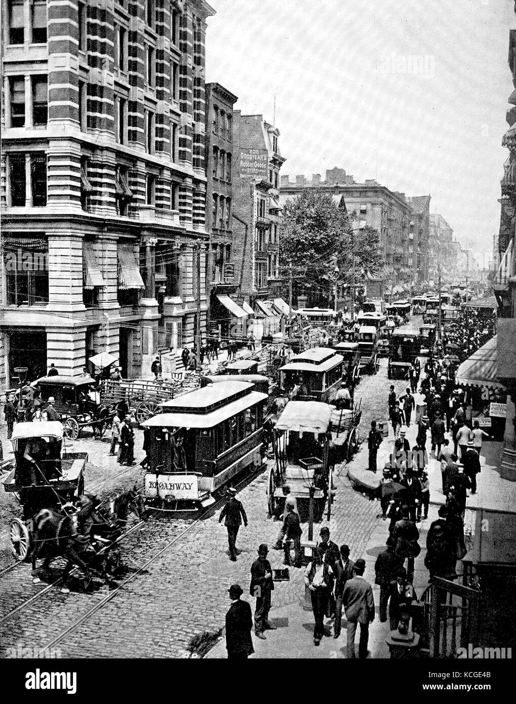 A busy street usa Black and White Stock Photos & Images - Alamy