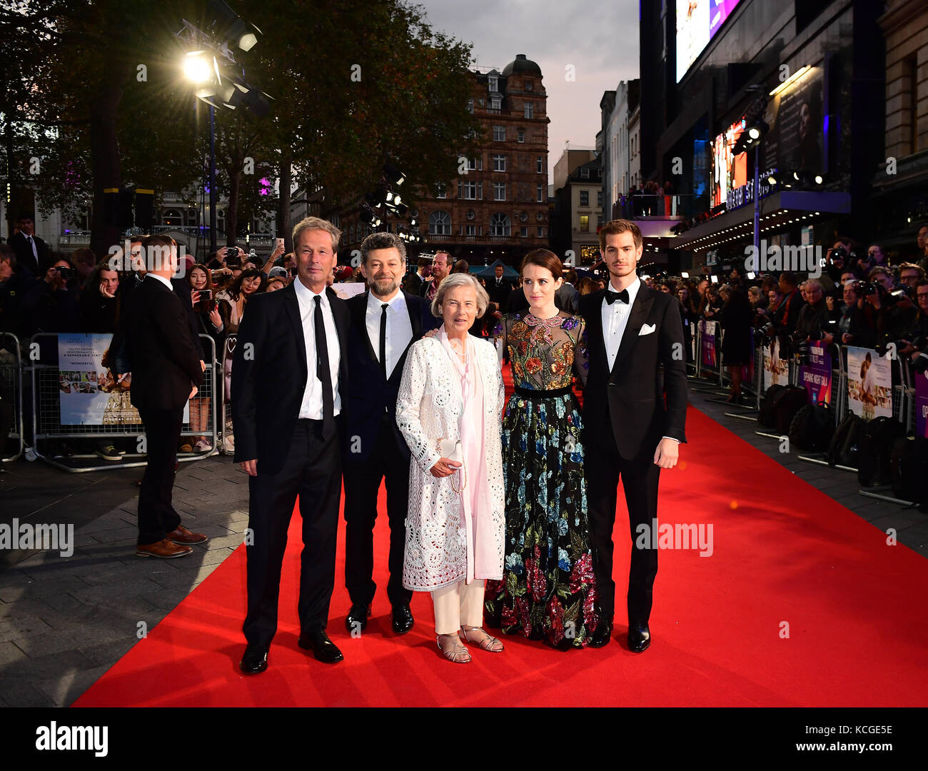 Jonathan Cavendish, Andy Serkis, Diana Cavendish, Claire Foy and Andrew ...