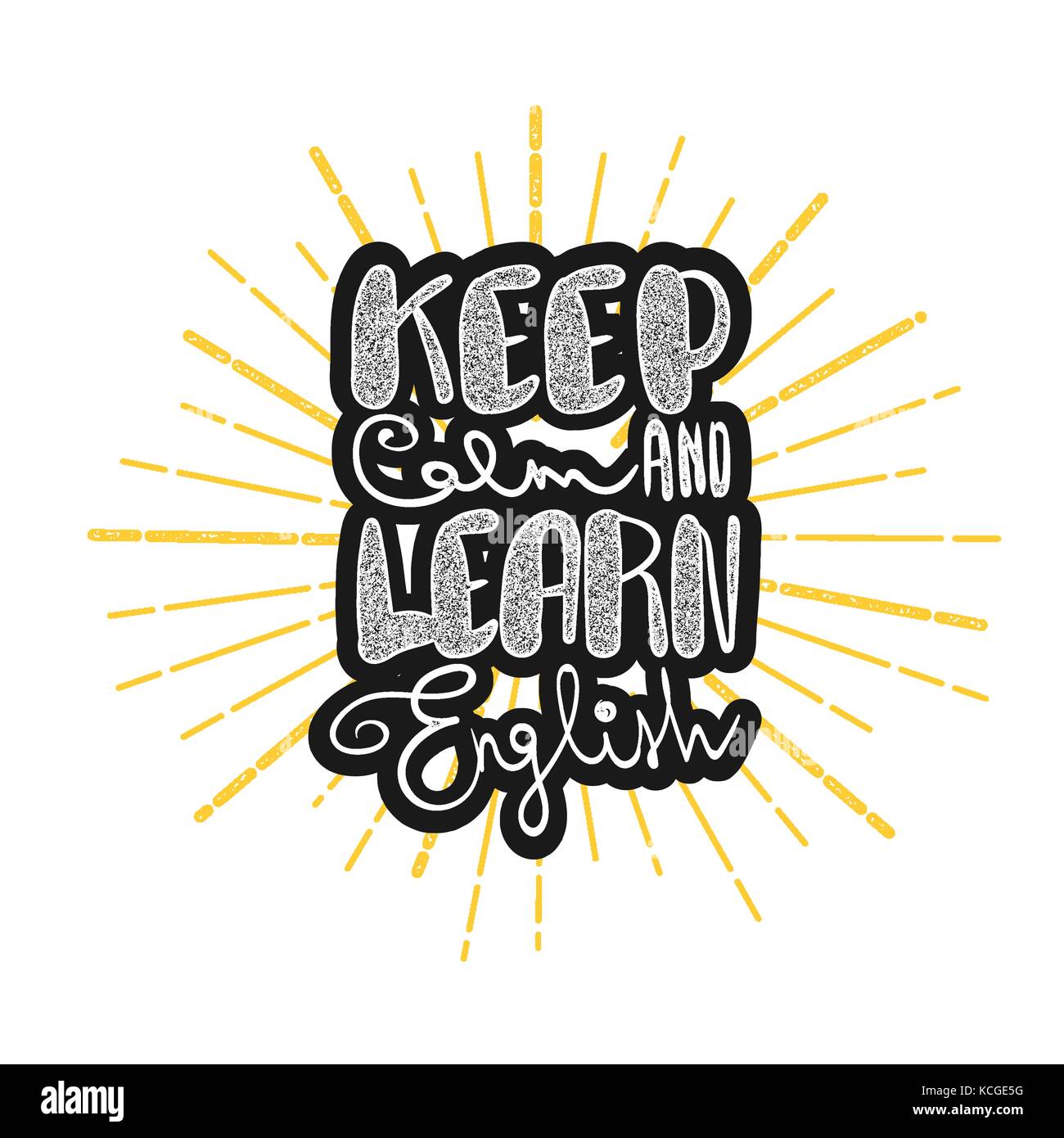 Keep calm and learn English Stock Vector Image & Art - Alamy