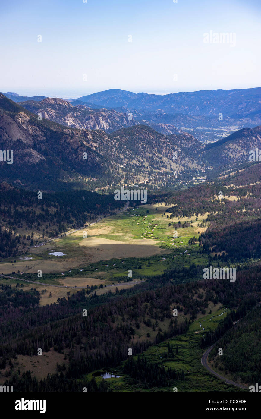 Rocky Mountain Valley Stock Photo - Alamy