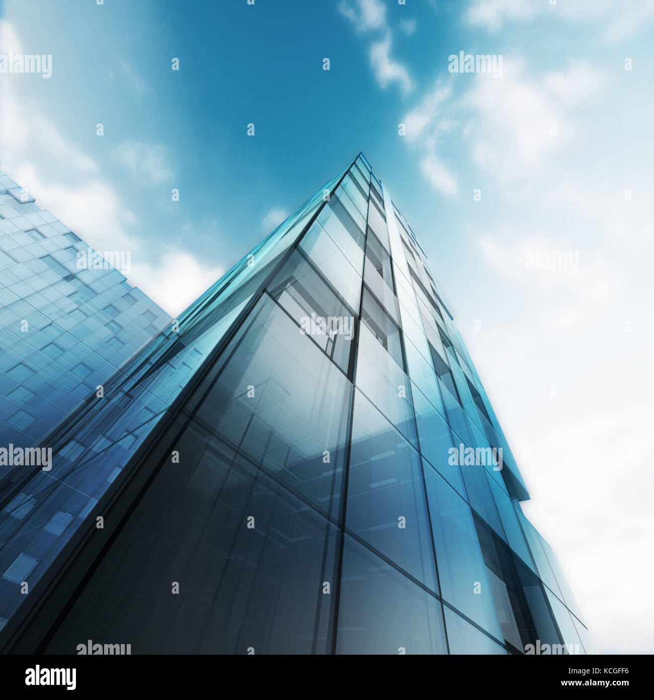 Transparent abstract building 3d rendering Stock Photo - Alamy