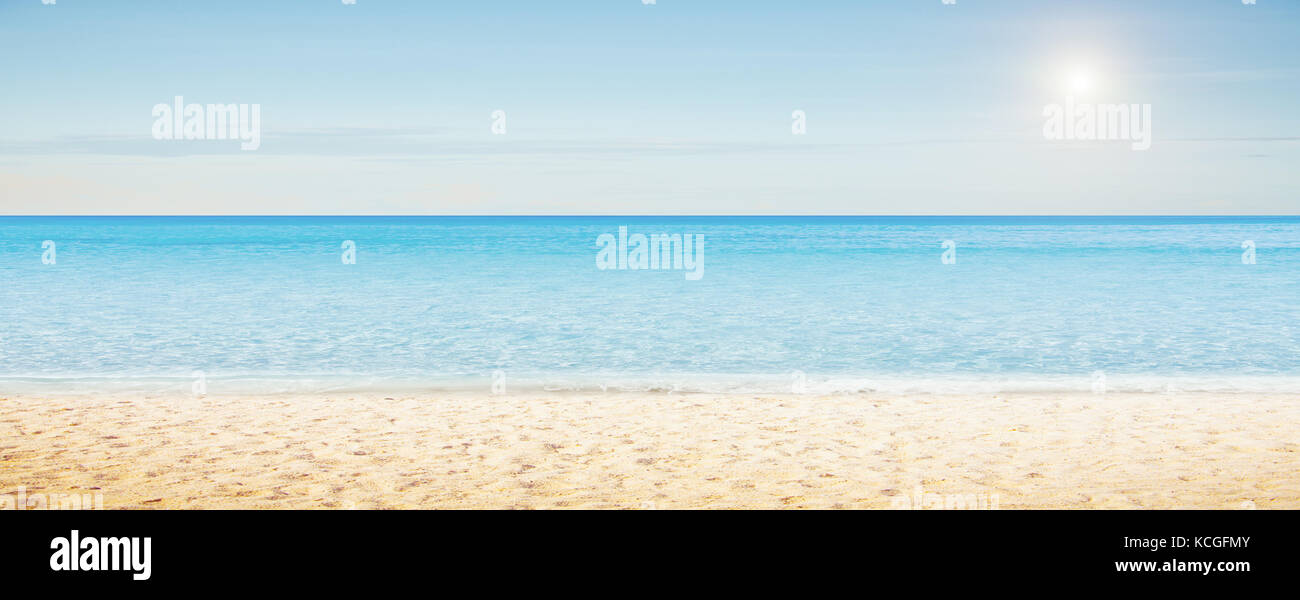 Sea morning panorama Stock Photo - Alamy