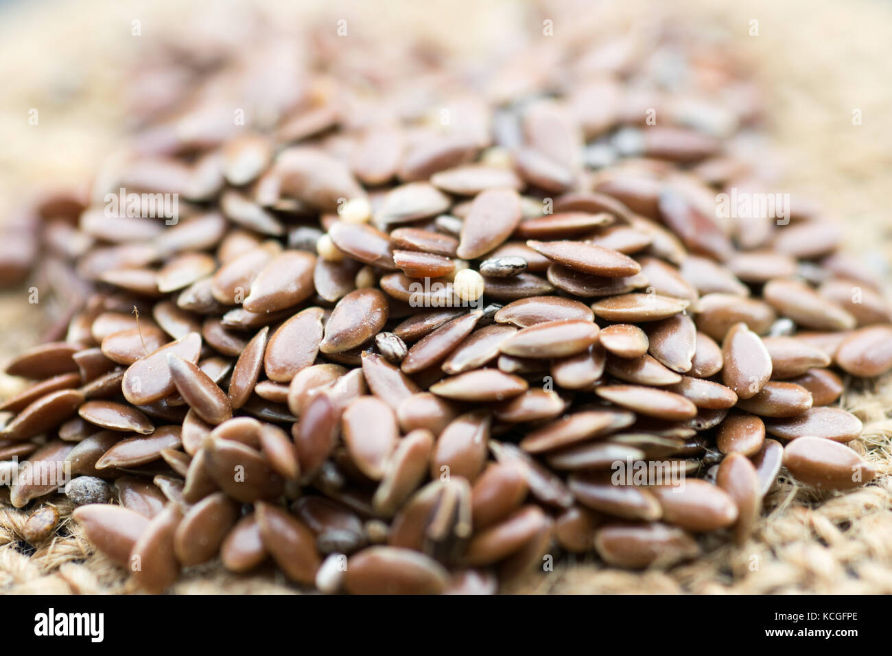 Flax seeds detail Stock Photo - Alamy