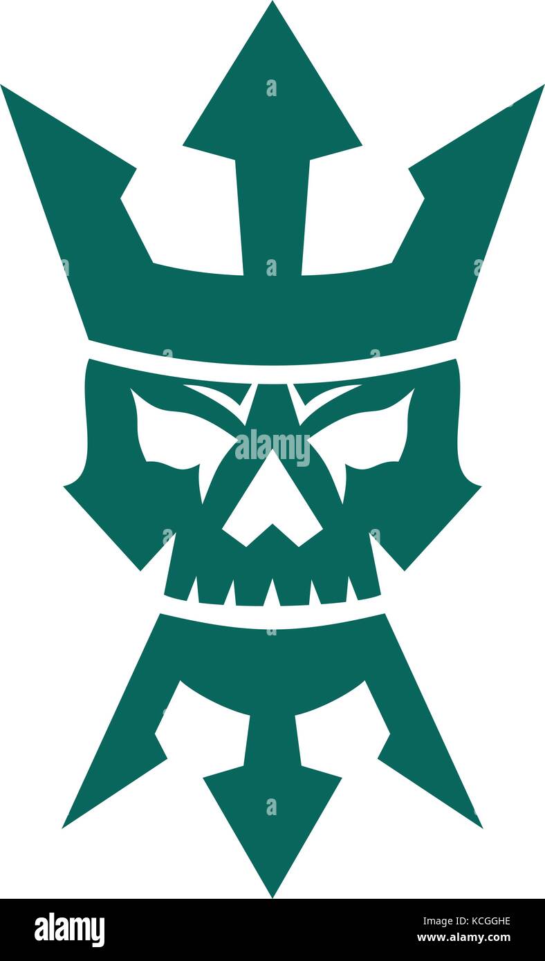 Wearing a trident crown Stock Vector Images - Alamy