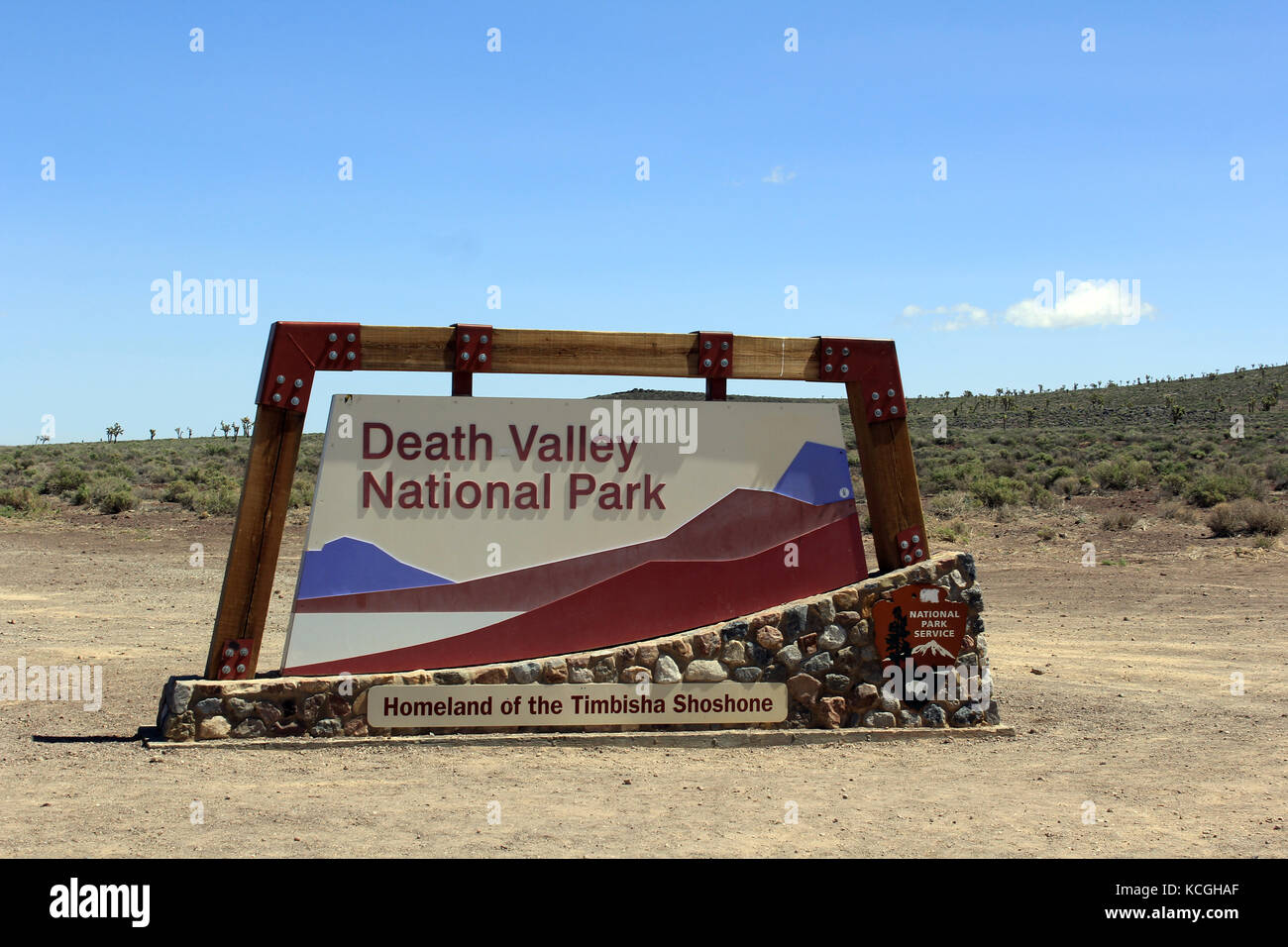 sign in death valley national park Stock Photo - Alamy