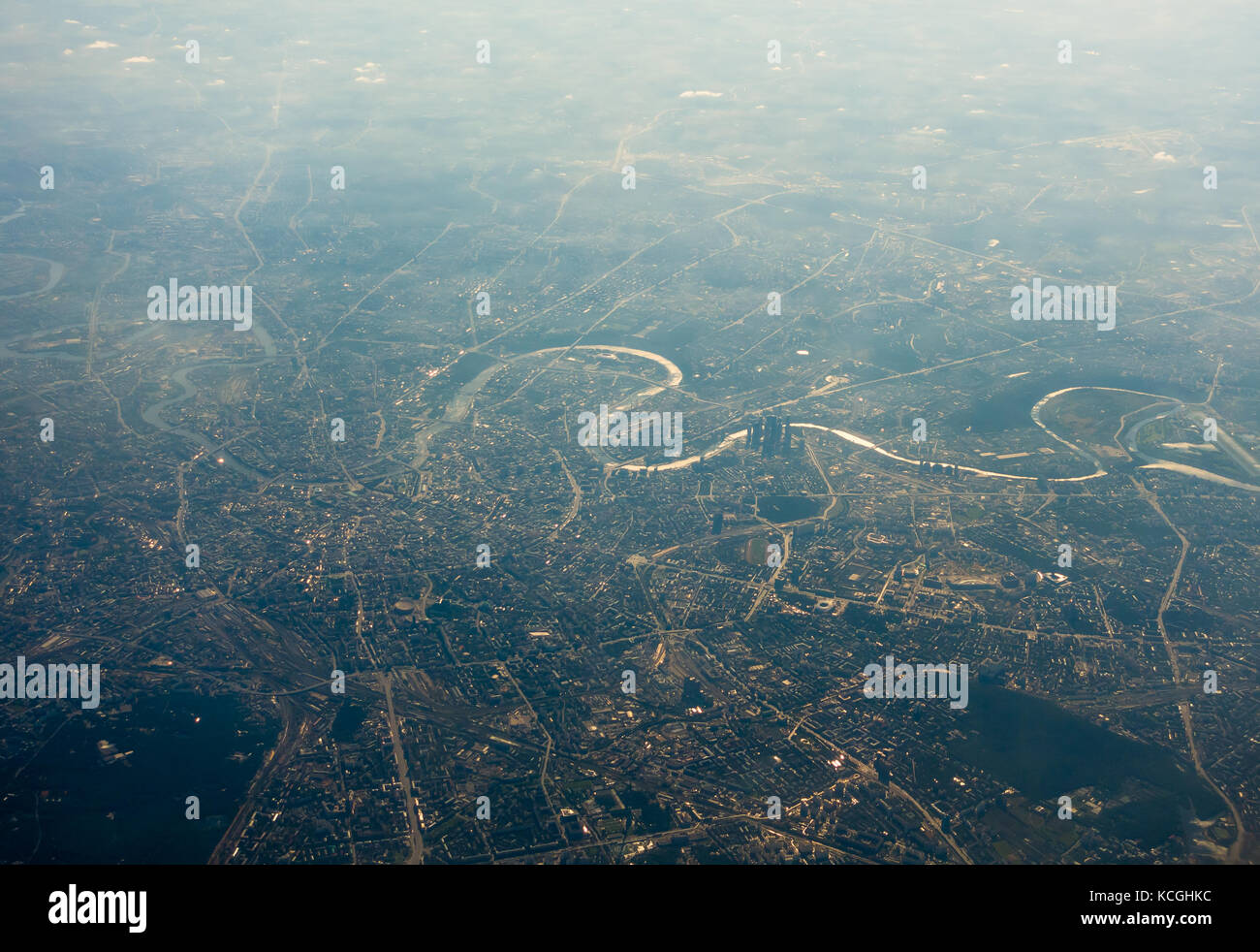 Moscow, aerial view hi-res stock photography and images - Alamy