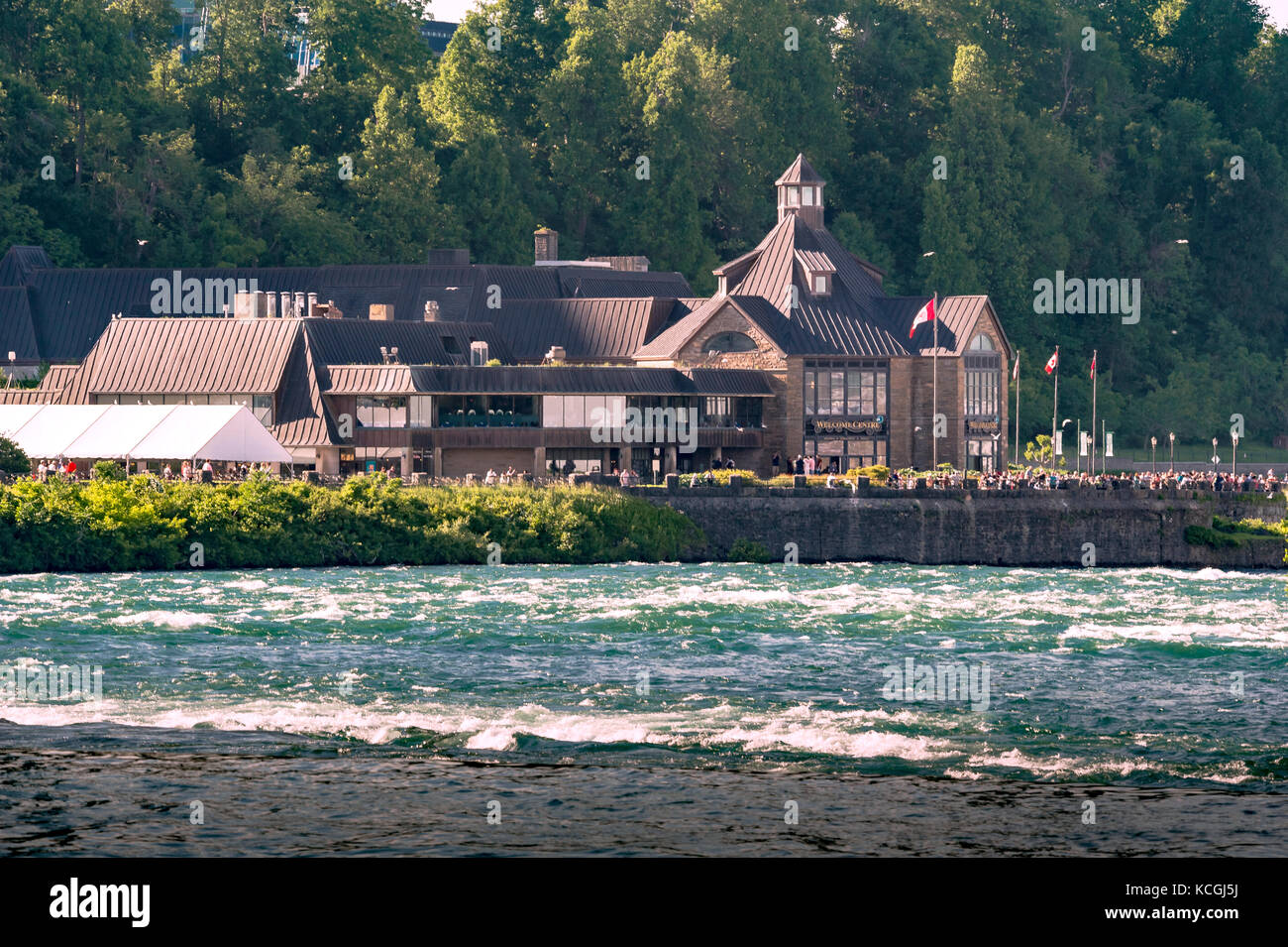Niagara Falls, Canadian side, Table Rock Stock Photo - Alamy