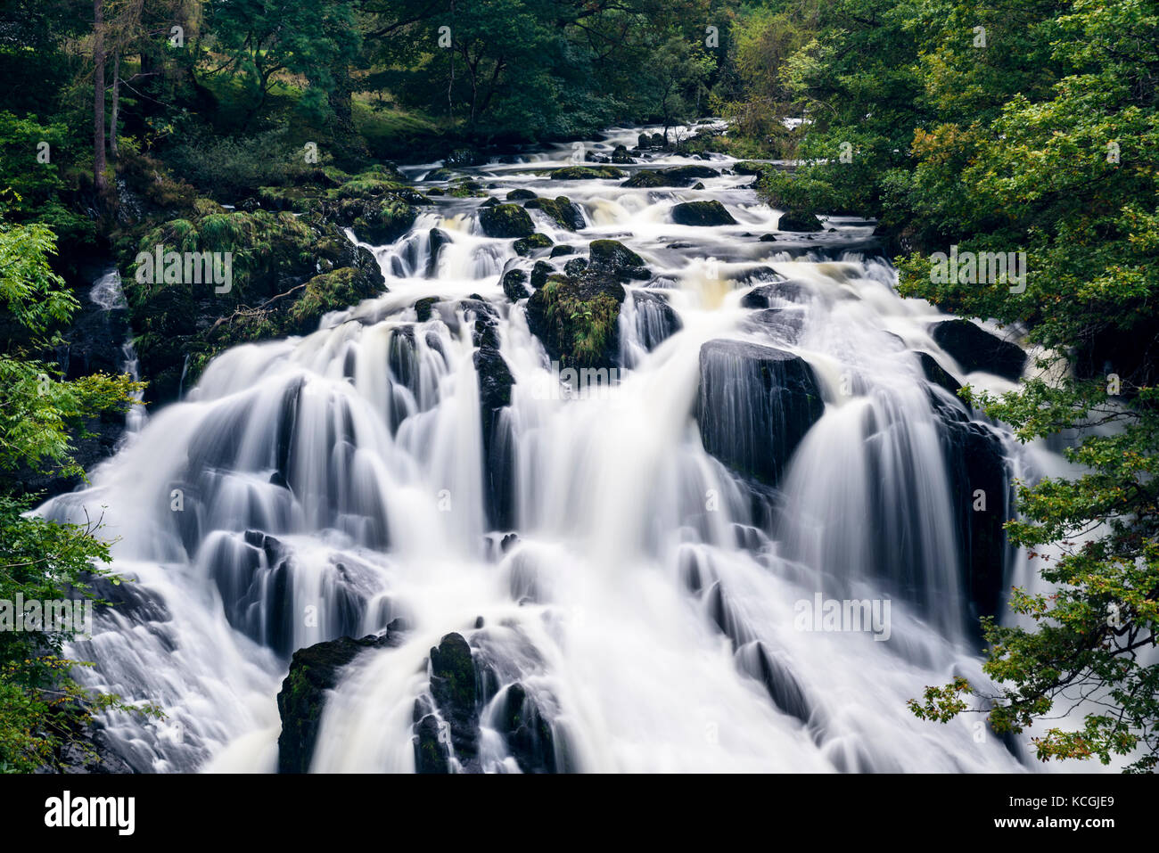 Swallow Falls, Betws-y-Coed, Snowdonia National Park, Conwy, Wales ...