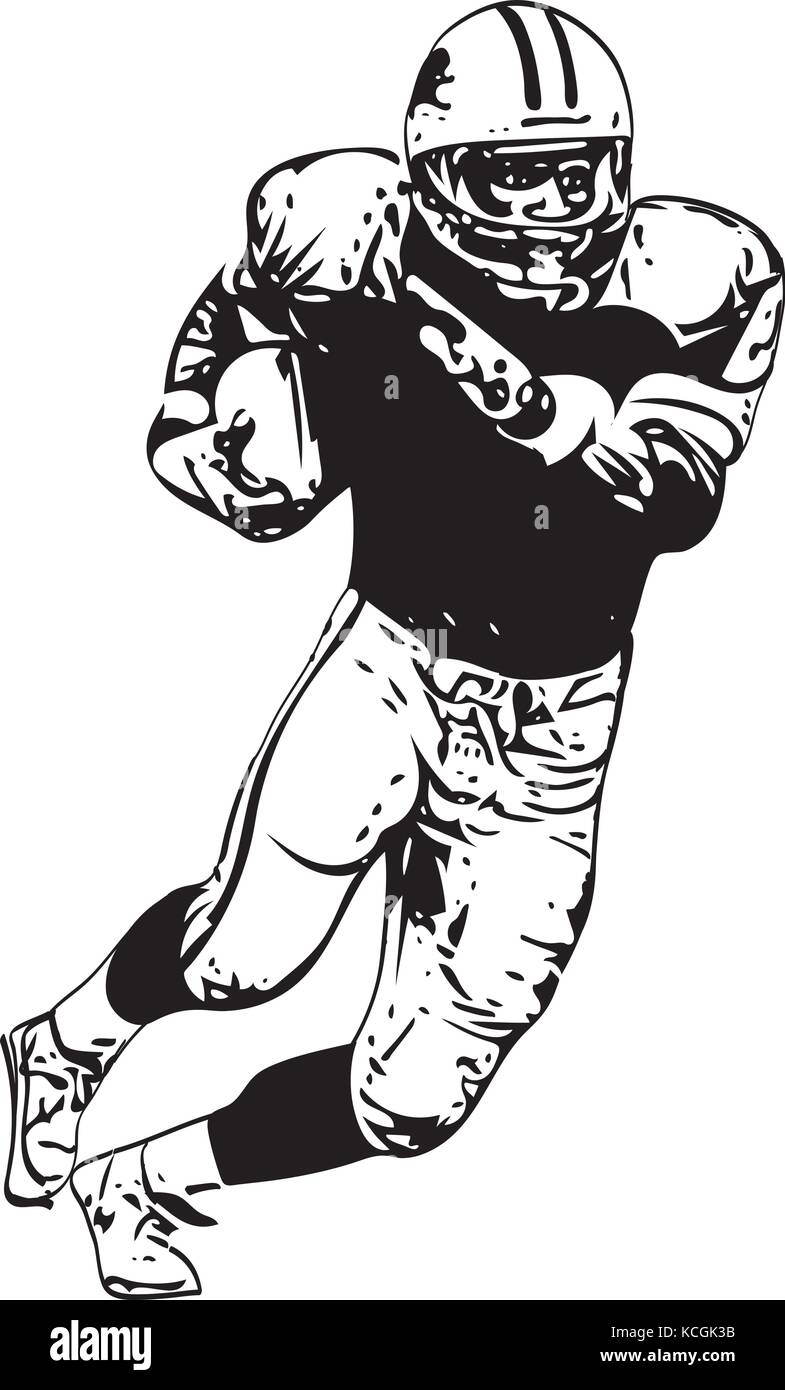 American Football Player Vector
