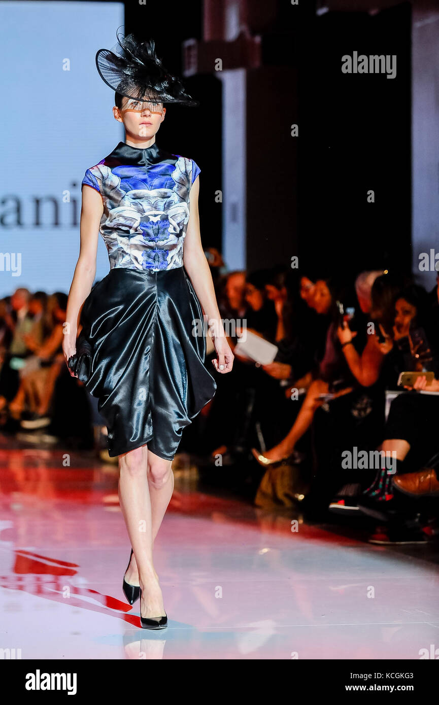 October 3, 2017. Toronto, Canada – fashion models represents different ...