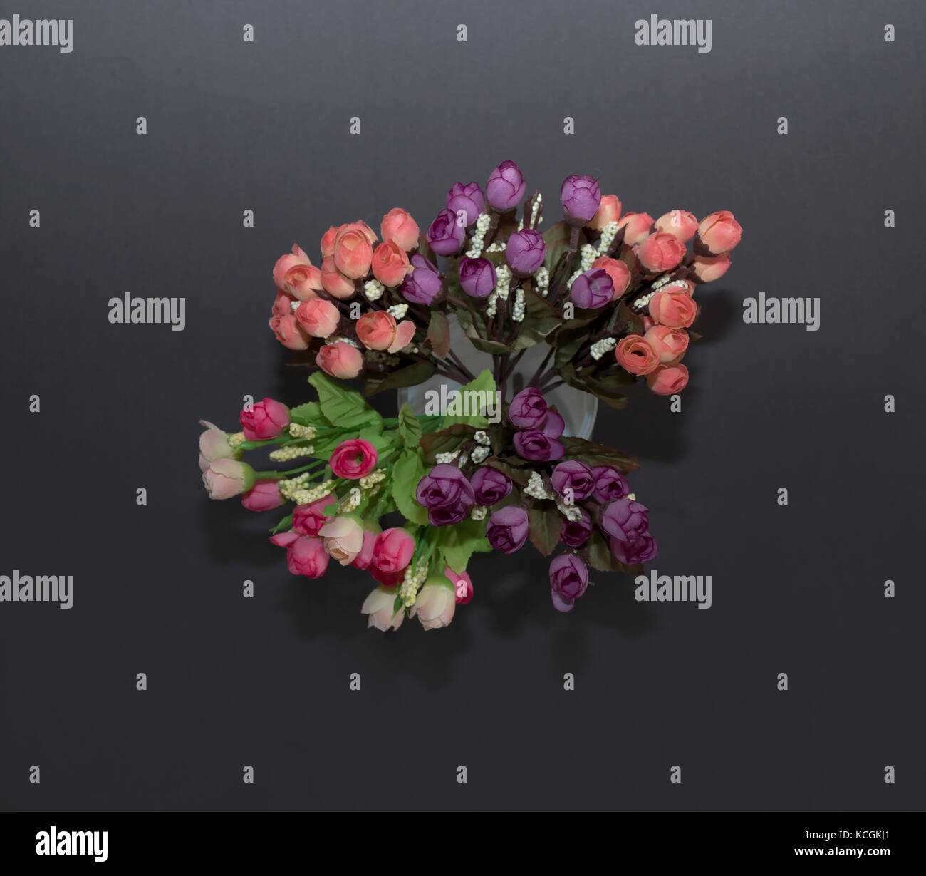 Posie of flowers from above Stock Photo - Alamy