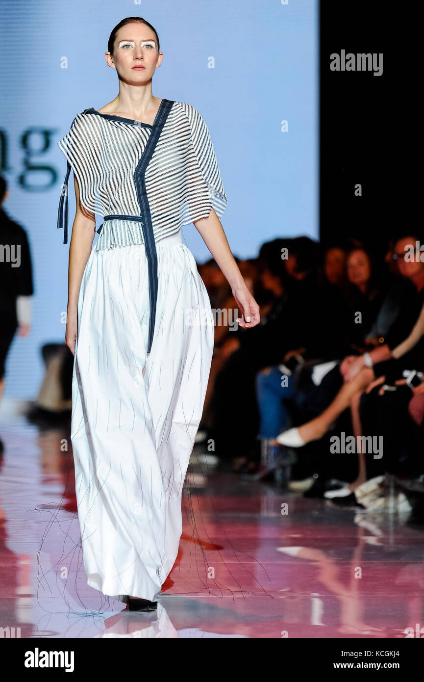 October 3, 2017. Toronto, Canada – fashion models represents different ...