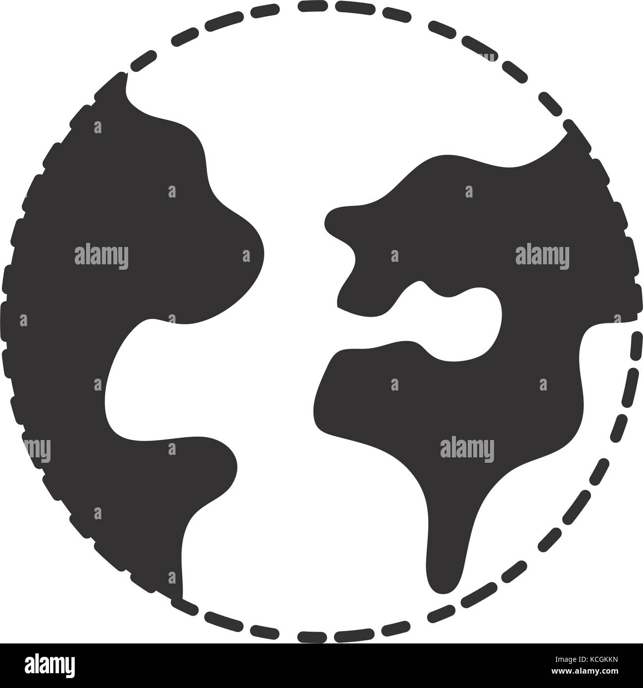 earth planet icon over white background vector illustration Stock ...