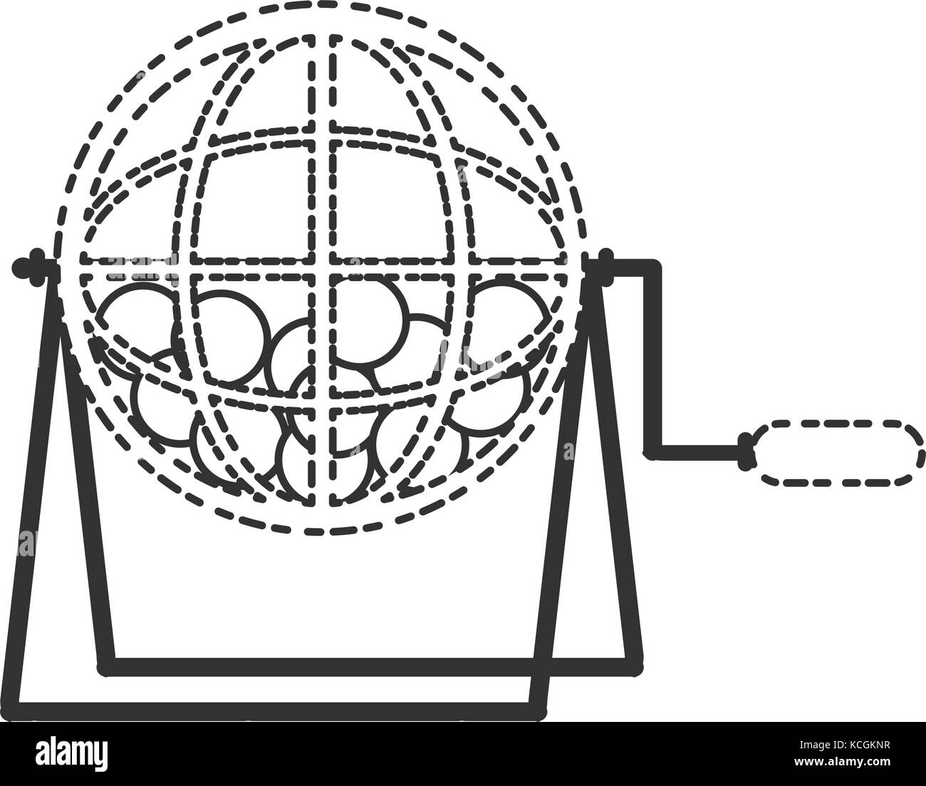 lottery wheel icon over white background vector illustration Stock ...