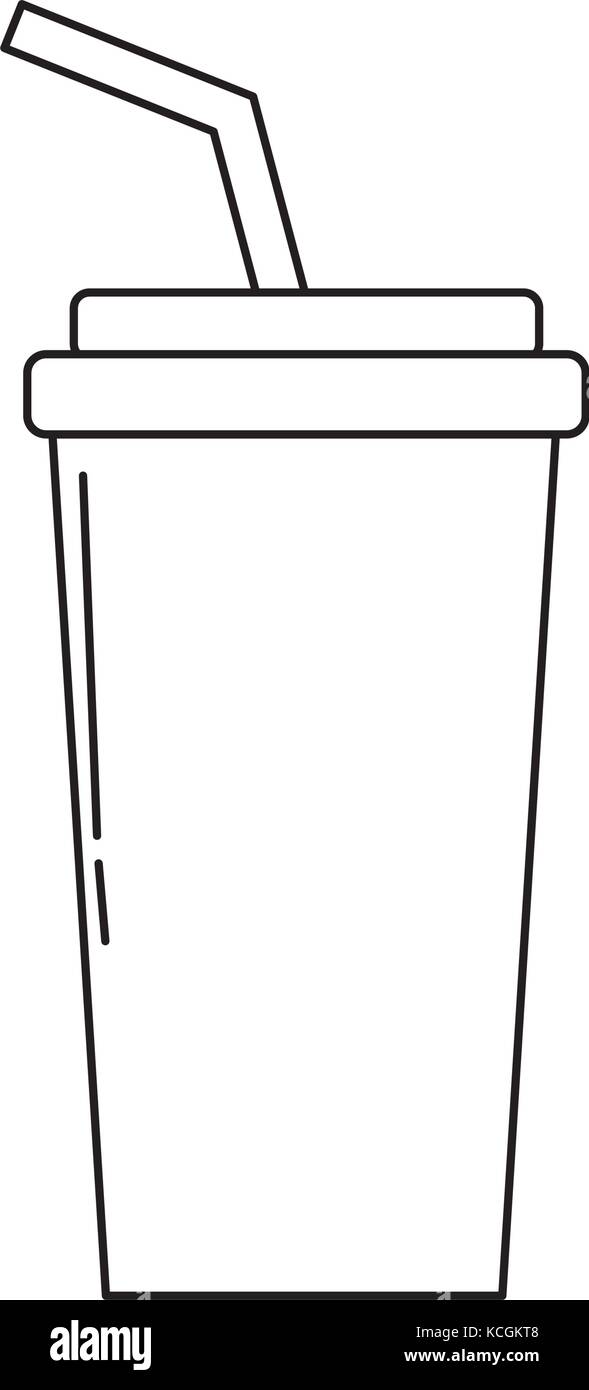 drink cup icon over white background vector illustration Stock Vector ...