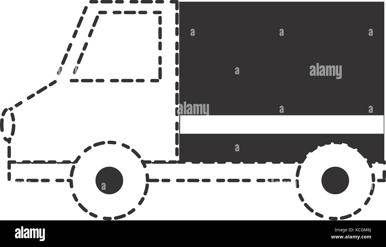 cargo truck icon over white background vector illustration Stock Vector ...