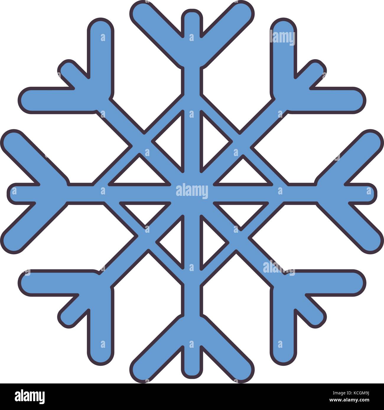 snowflake icon over white background vector illustration Stock Vector ...