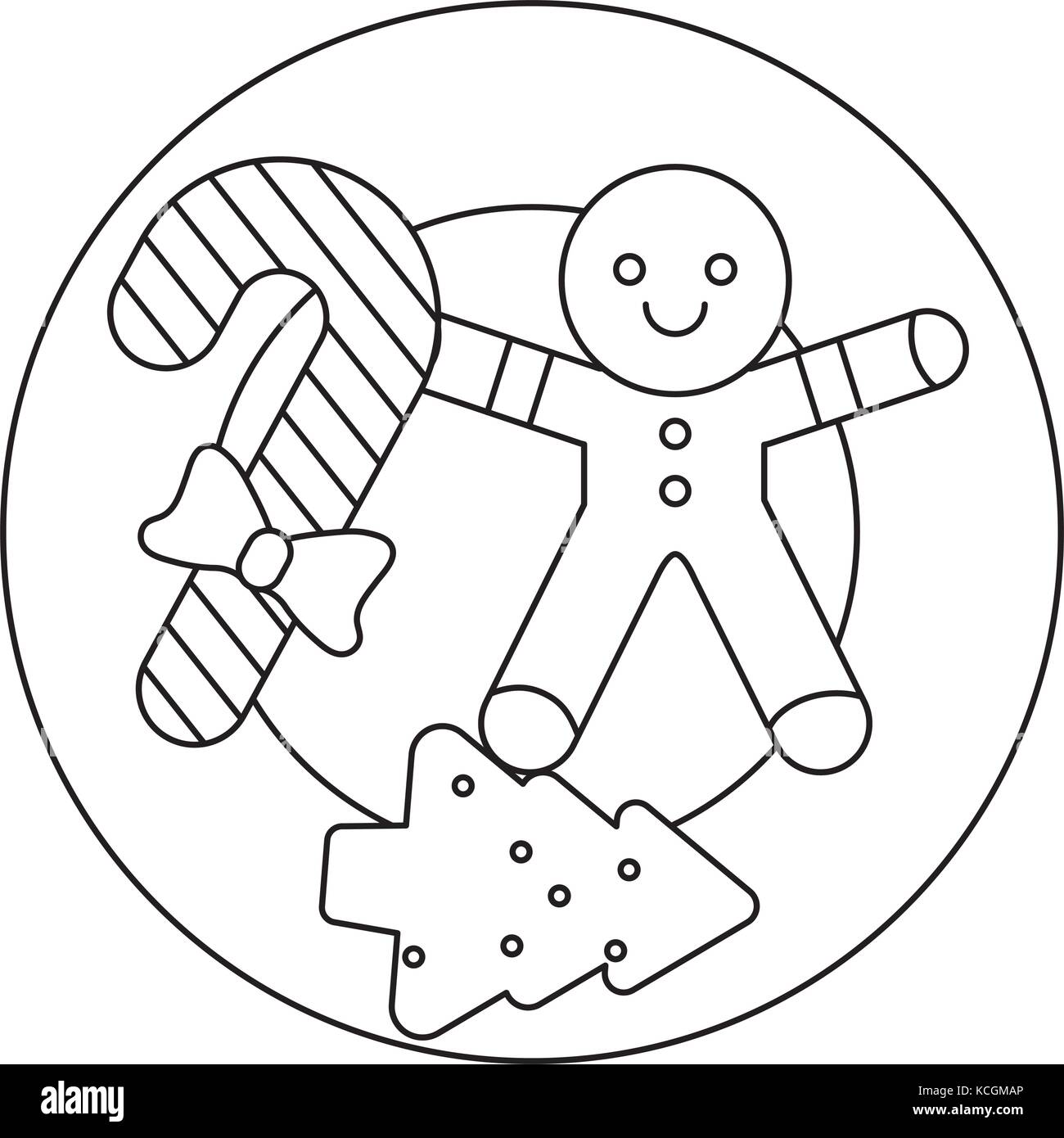 plate with christmas cookies icon over white background vector ...