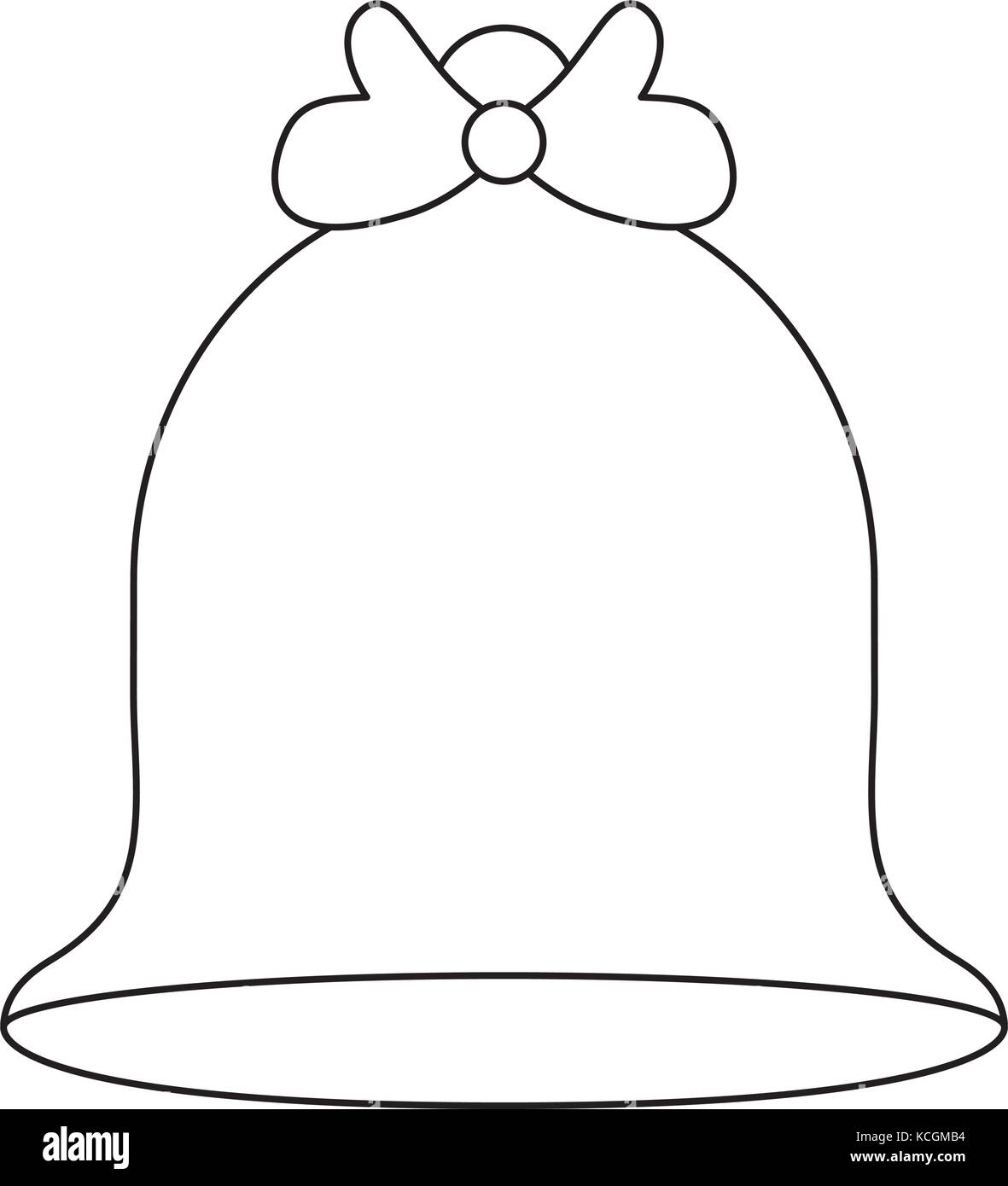 bell icon over white background vector illustration Stock Vector Image ...