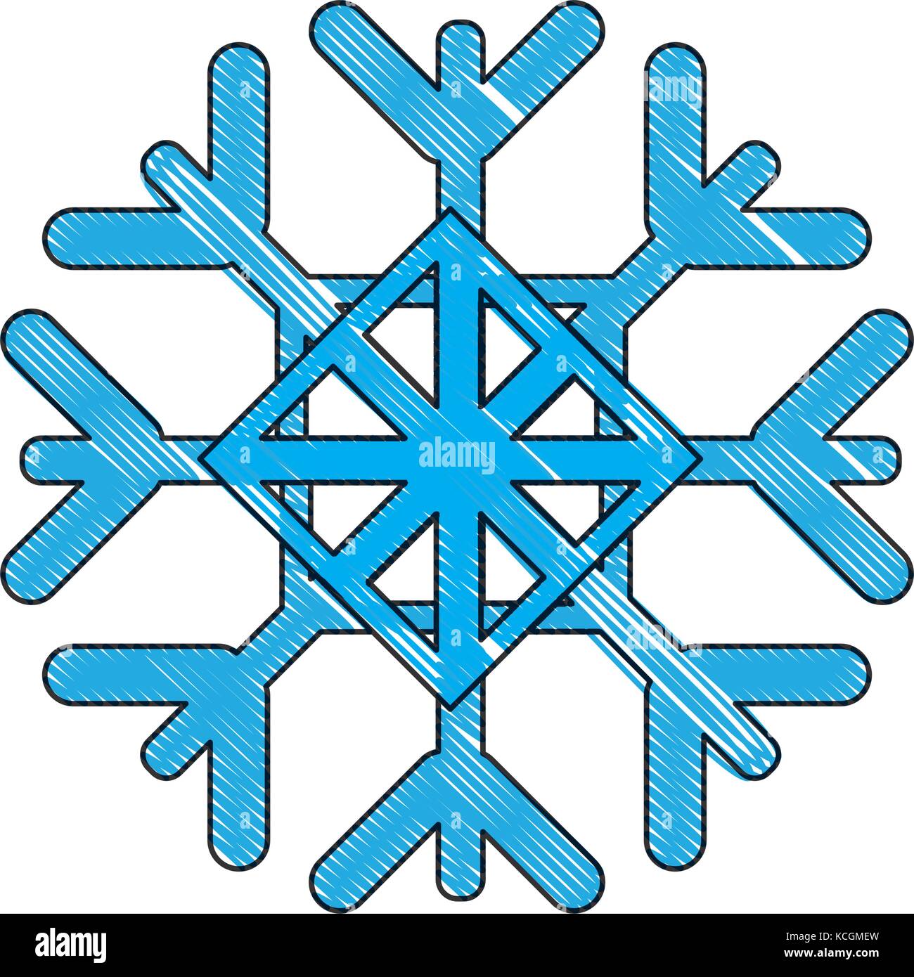 snowflake icon over white background vector illustration Stock Vector ...