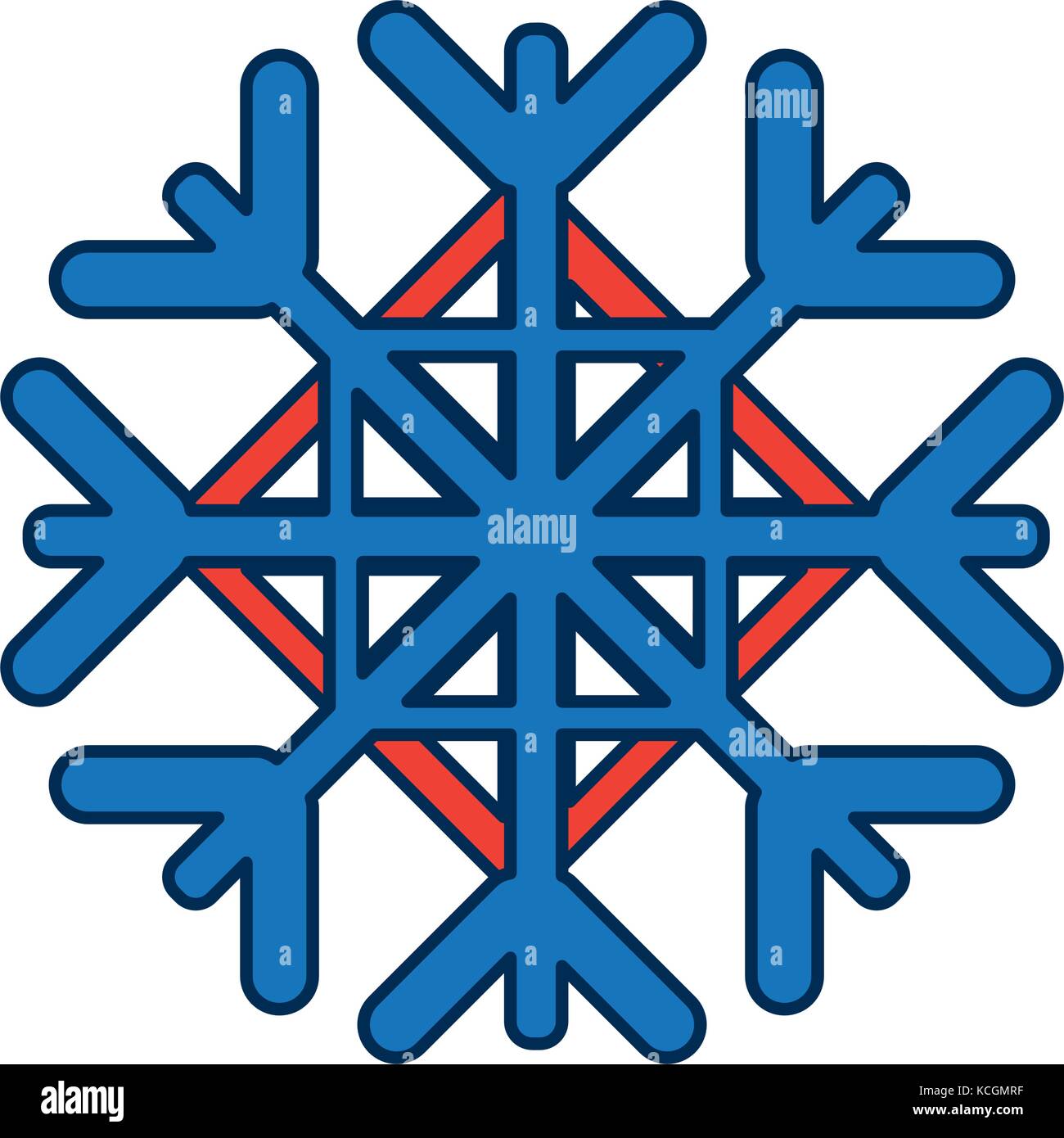 snowflake icon over white background vector illustration Stock Vector ...
