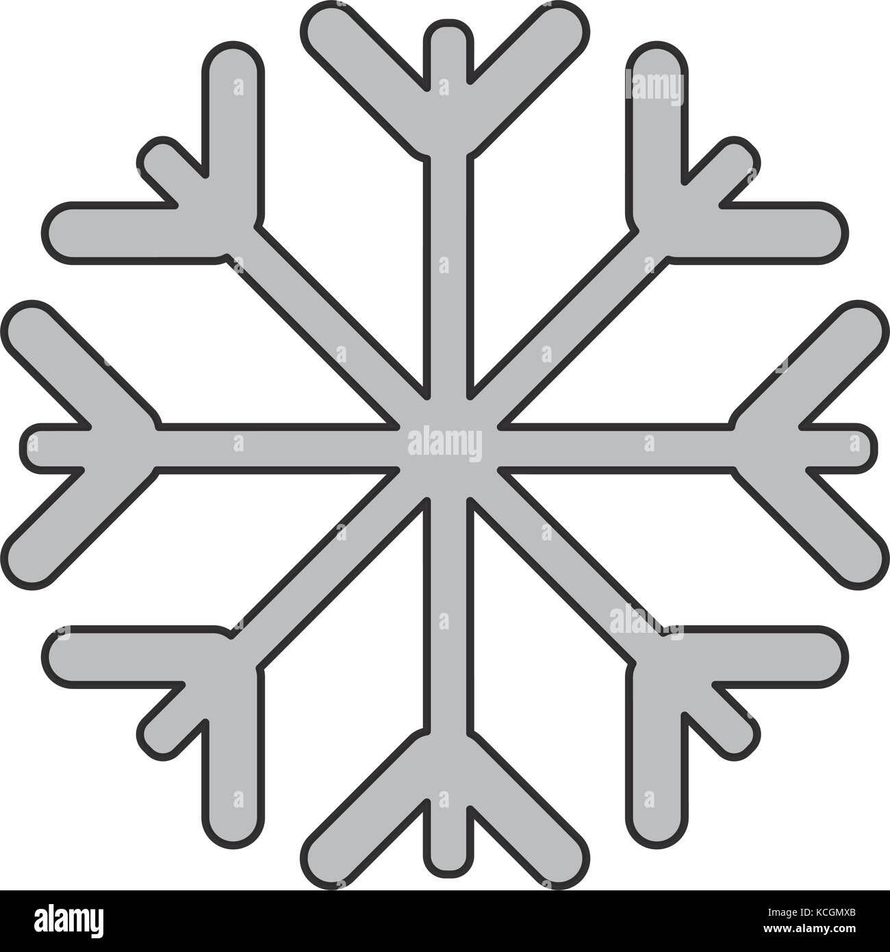snowflake icon over white background vector illustration Stock Vector ...