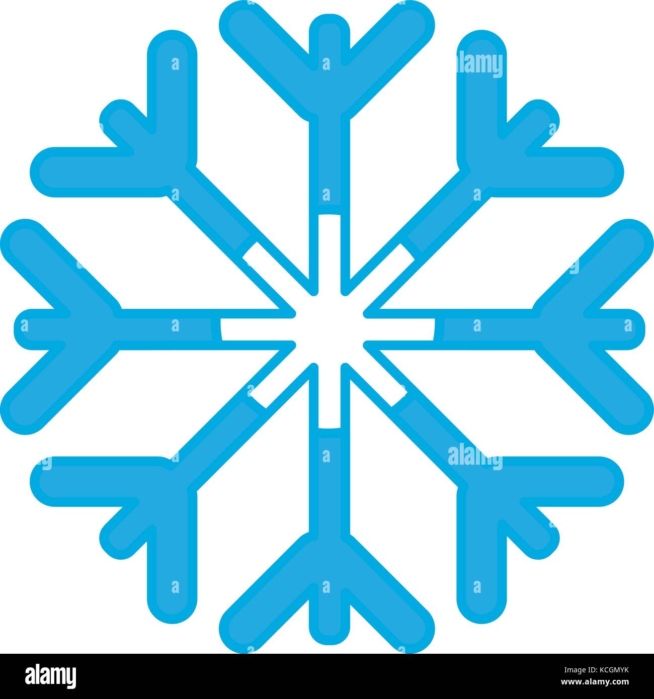 snowflake icon over white background vector illustration Stock Vector ...