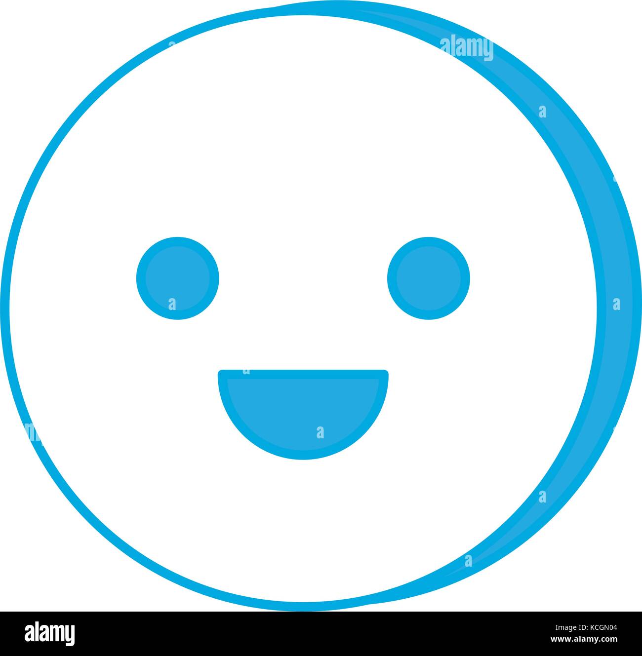 cute smiley face icon over white background vector illustration Stock ...
