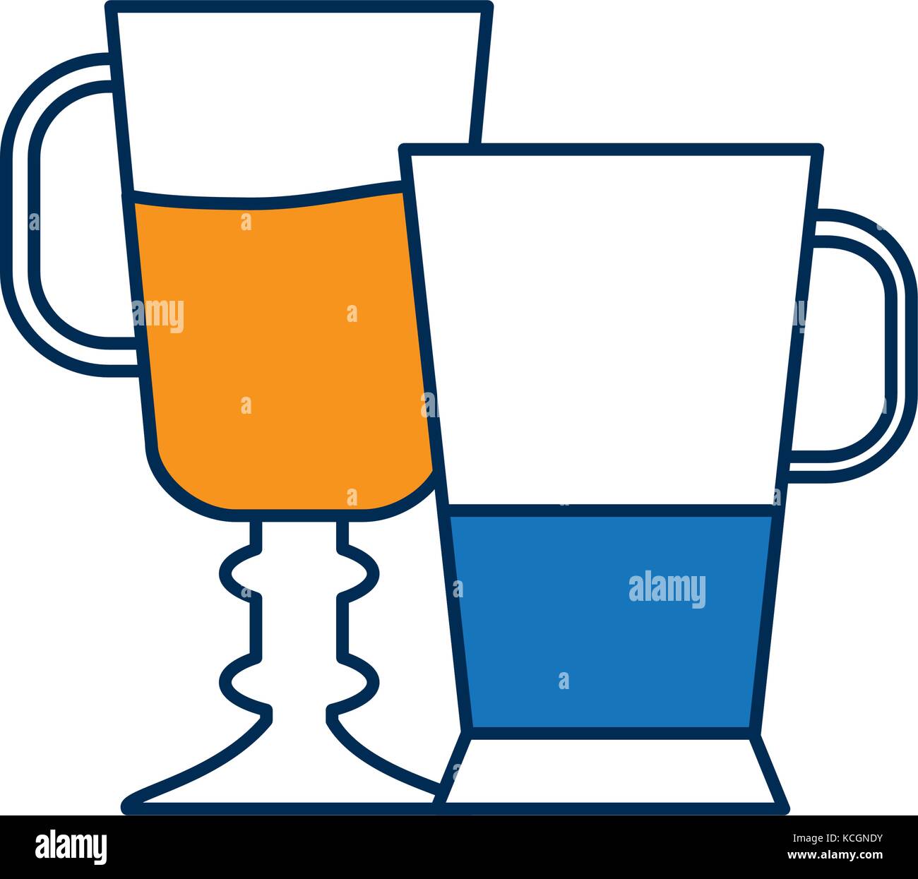 coffee drinks icon over white background vector illustration Stock ...