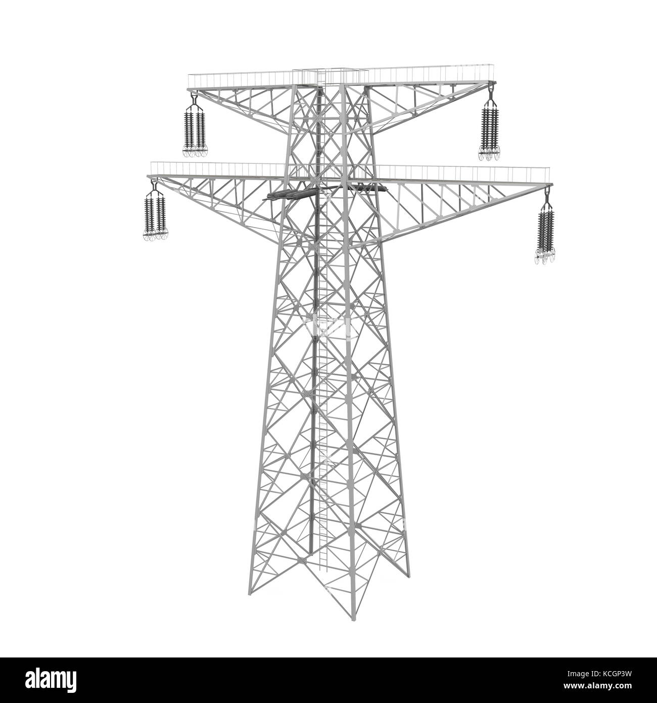 Power transmission tower energy Black and White Stock Photos & Images ...