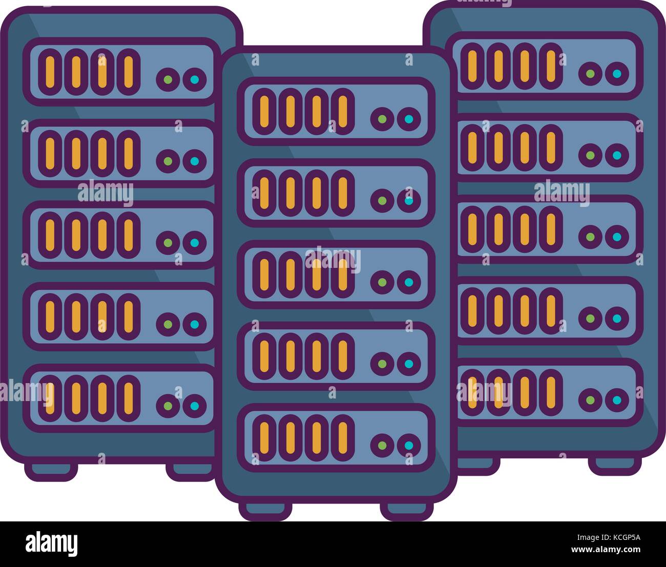 data center server icon over white background vector illustration Stock ...