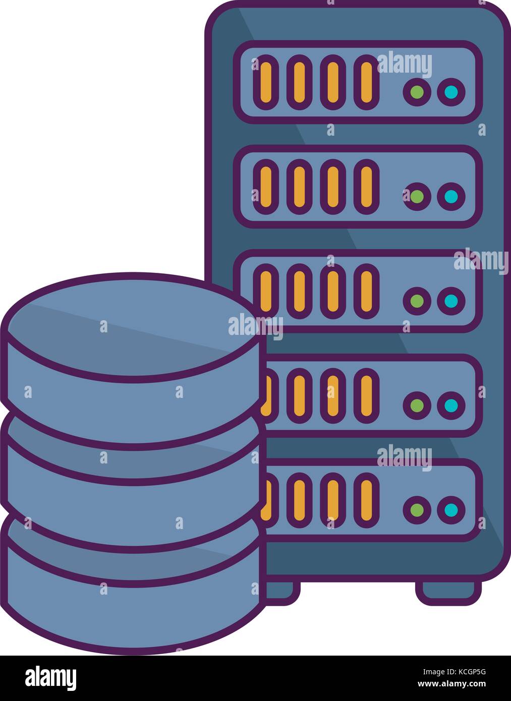 data center server icon over white background vector illustration Stock ...