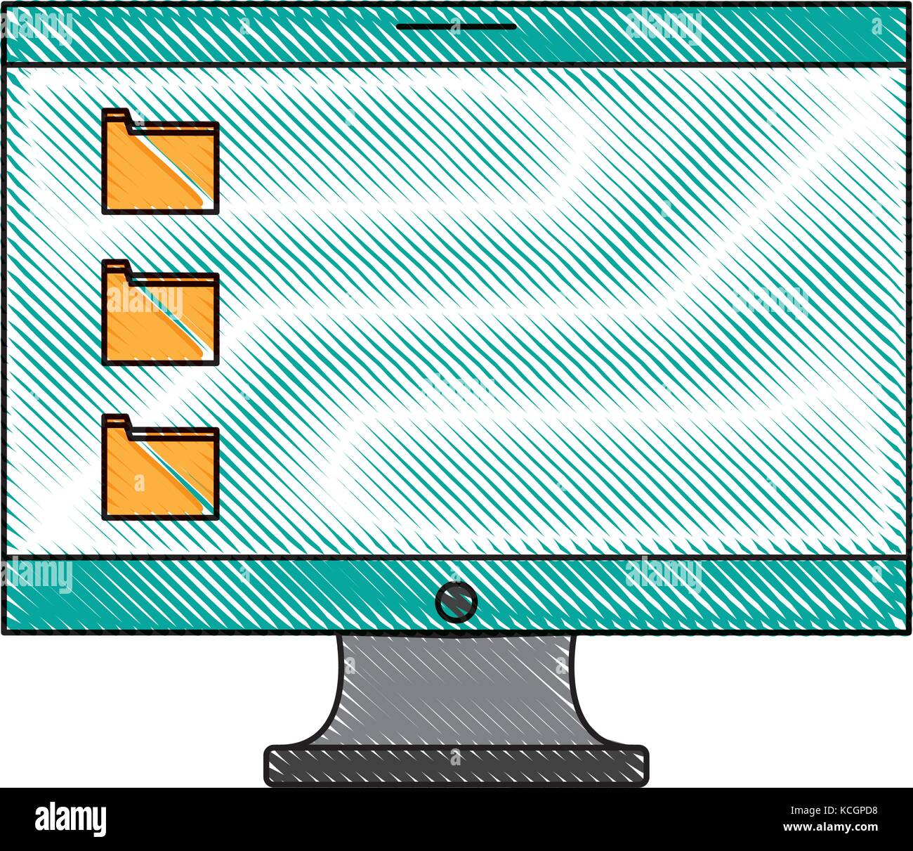 computer icon over white background vector illustration Stock Vector ...