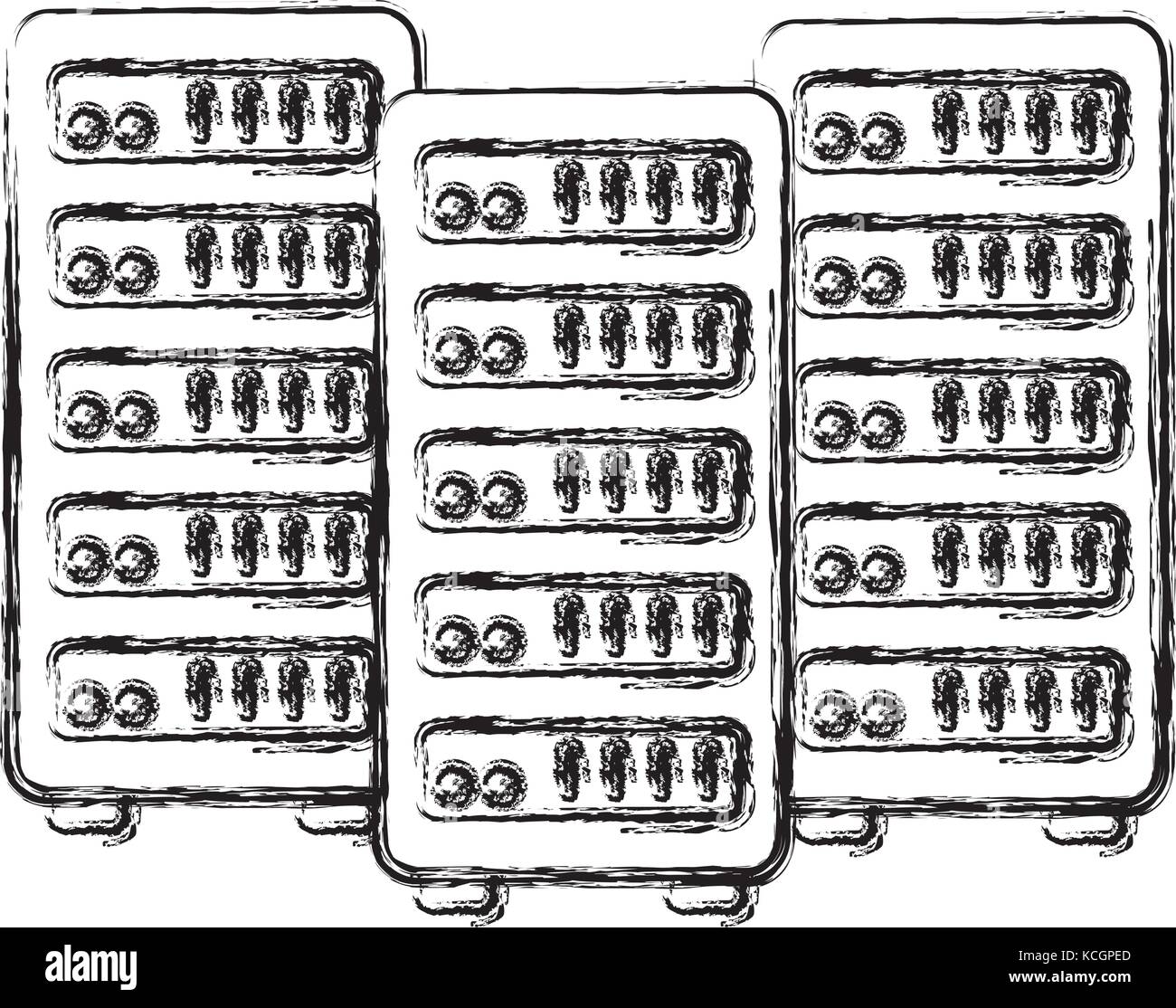 Data Center Server Icon Over White Background Vector Illustration Stock Vector Image And Art Alamy