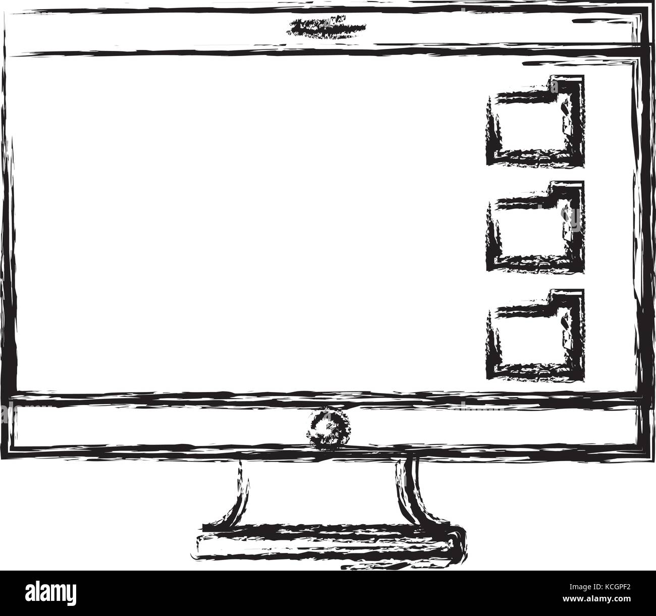 computer icon over white background vector illustration Stock Vector ...