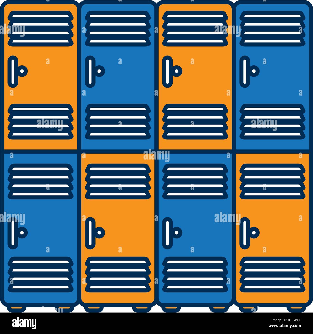 lockers icon over white background vector illustration Stock Vector ...