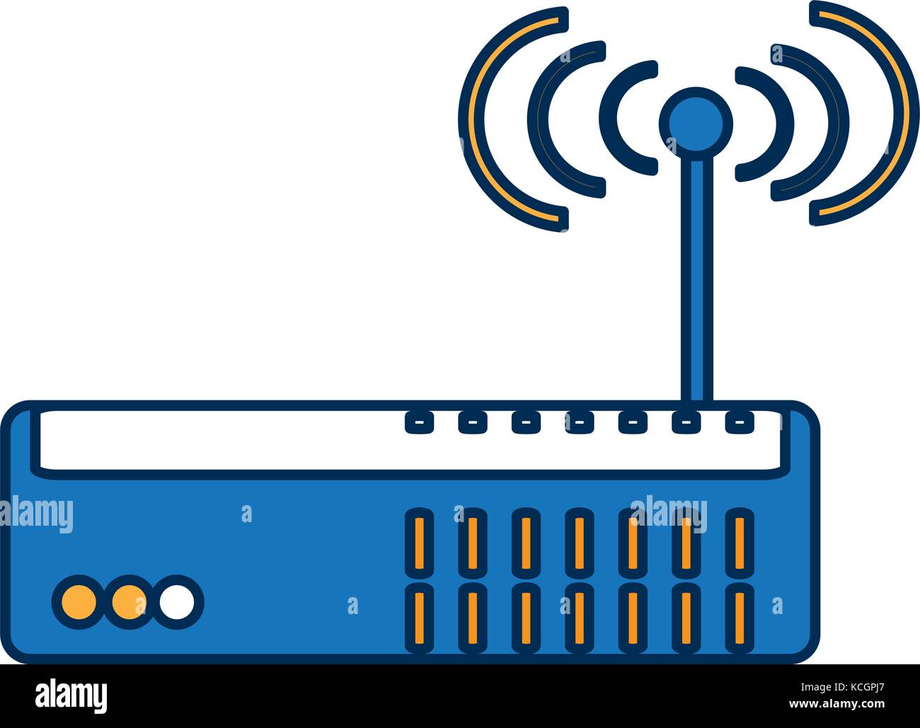wireless router icon over white background vector illustration Stock ...