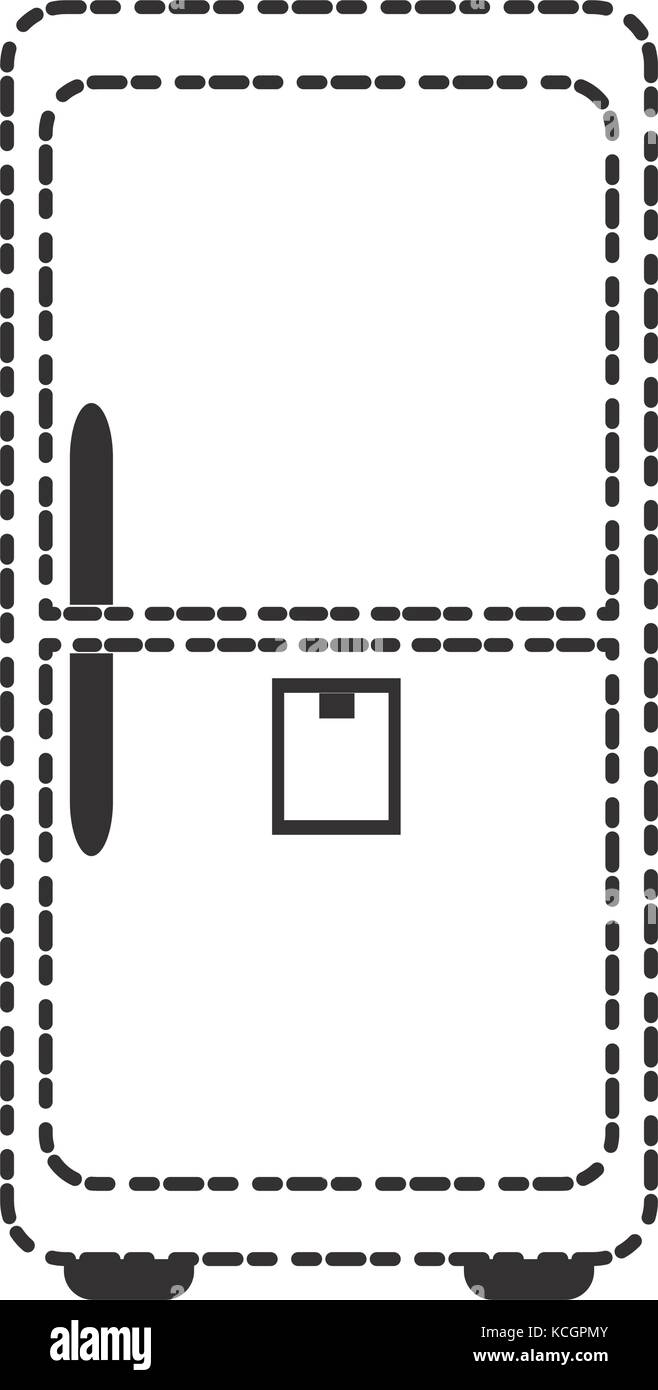 fridge icon over white background vector illustration Stock Vector ...