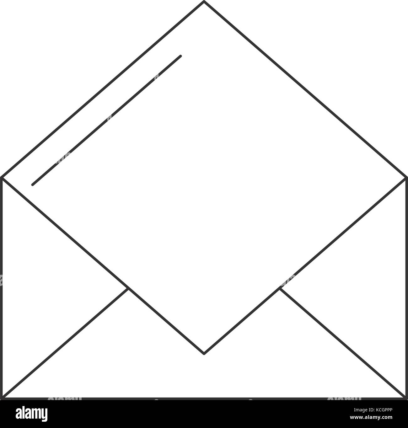 envelope icon over white background vector illustration Stock Vector ...