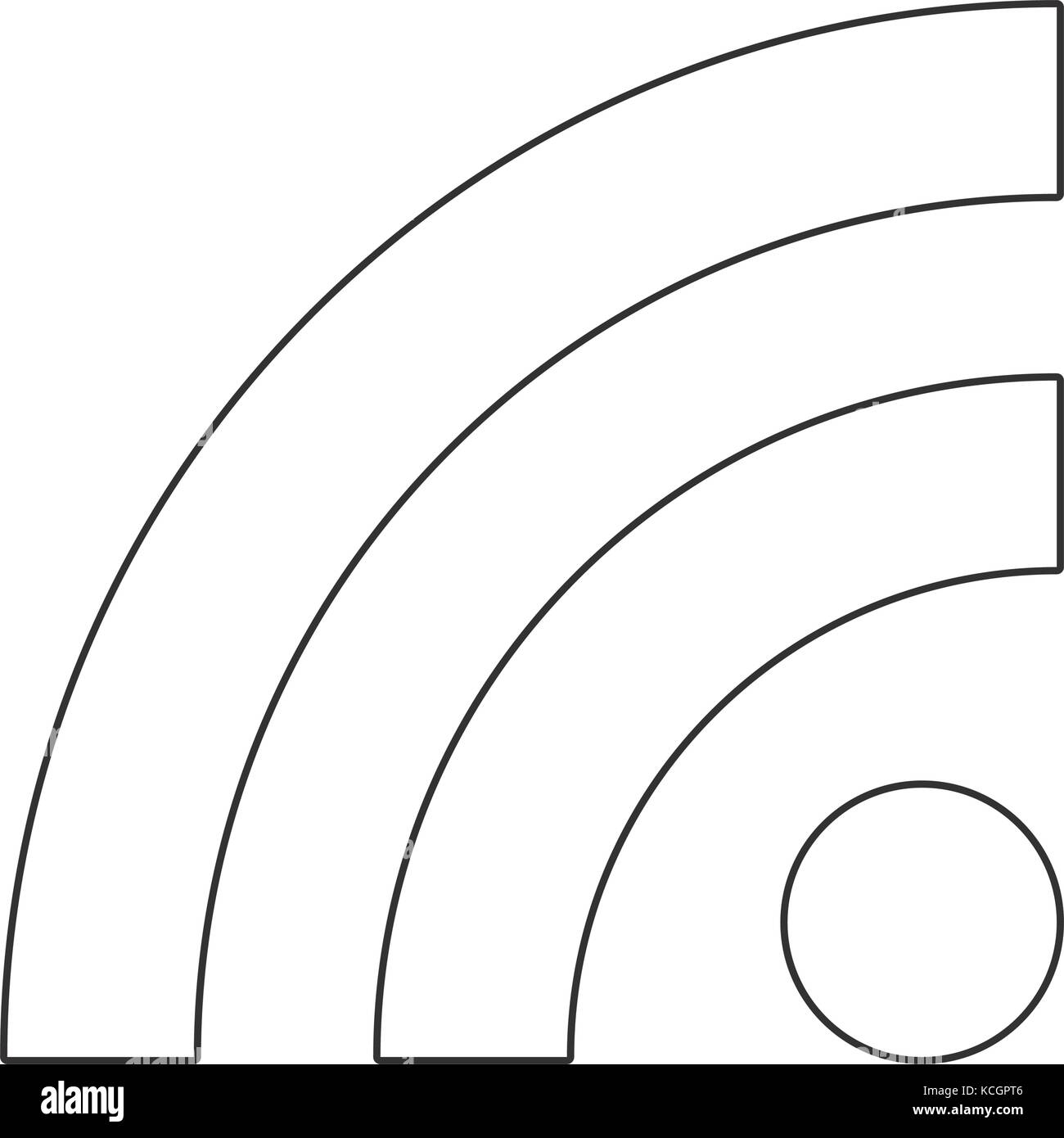 wireless sign icon over white background vector illustration Stock ...