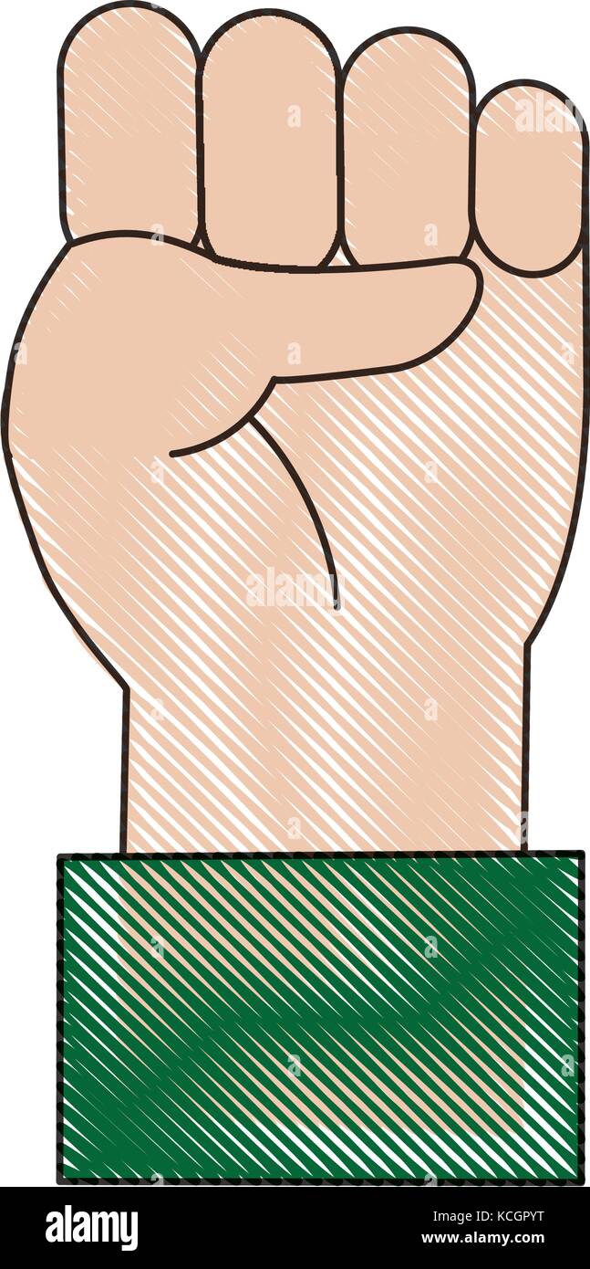 human hand icon over white background vector illustration Stock Vector ...