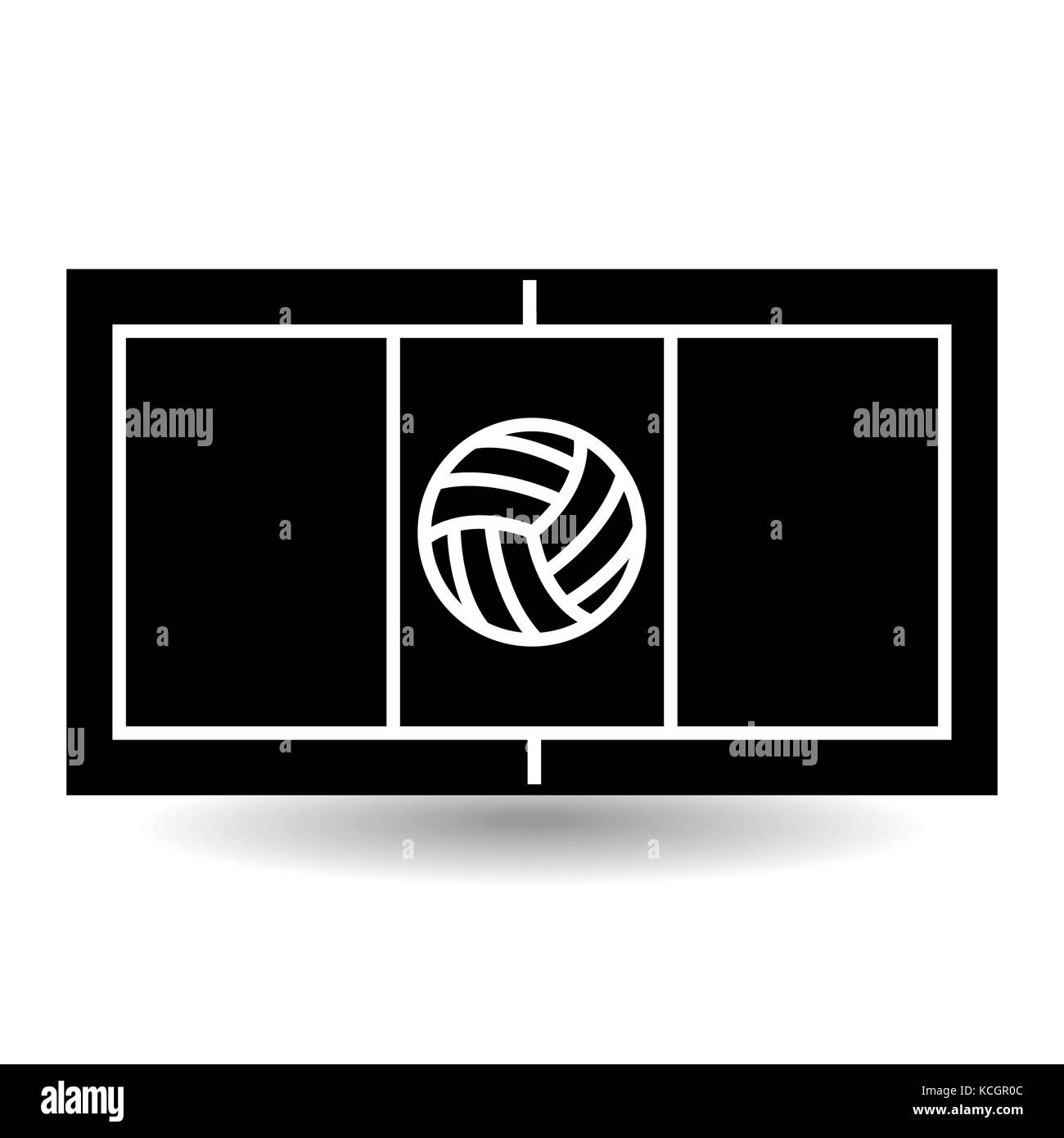 Icon playground volleyball. Design element of sports objects. Isolated ...