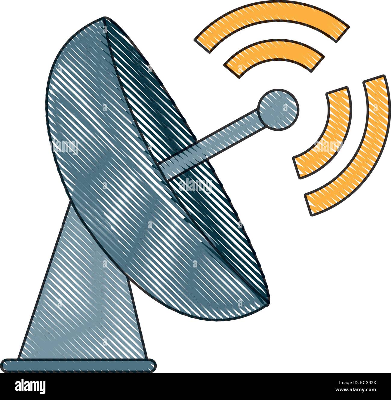 antenna icon over white background vector illustration Stock Vector ...