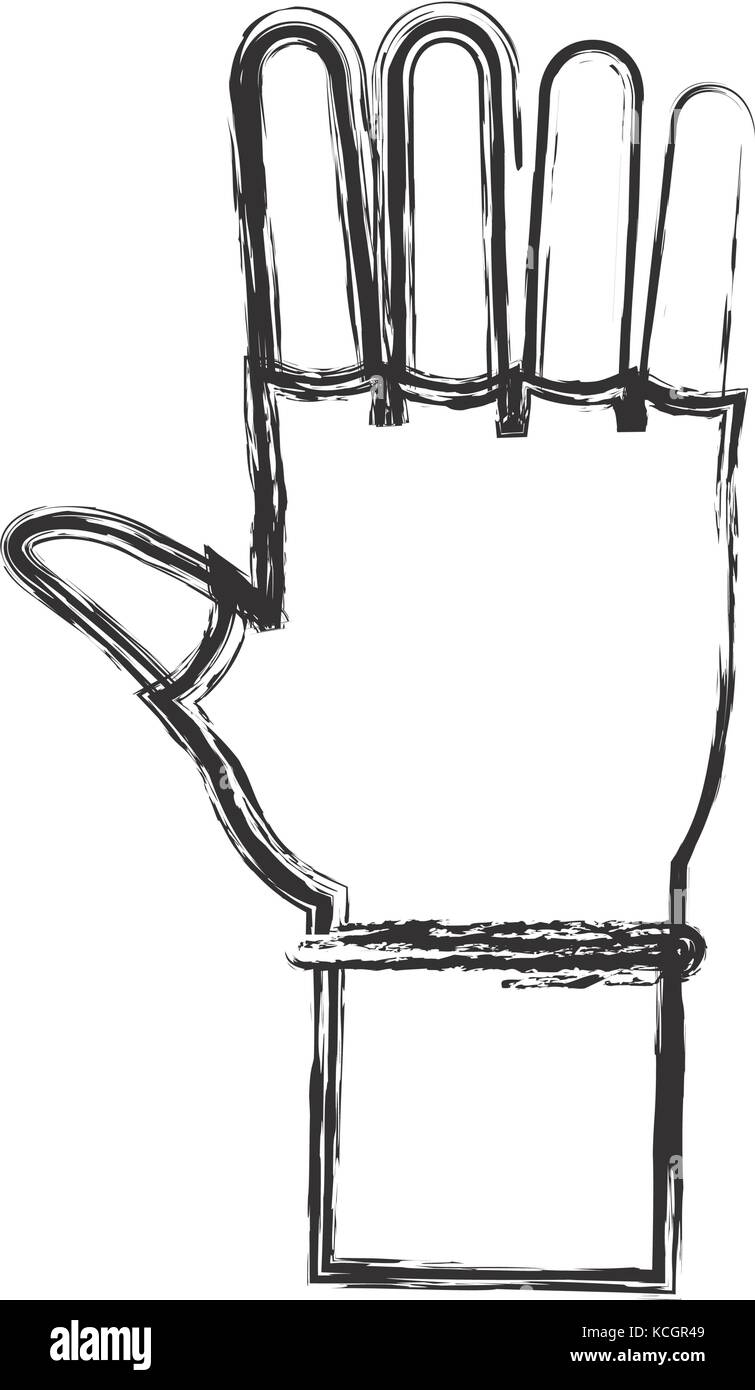 human hand icon over white background vector illustration Stock Vector ...