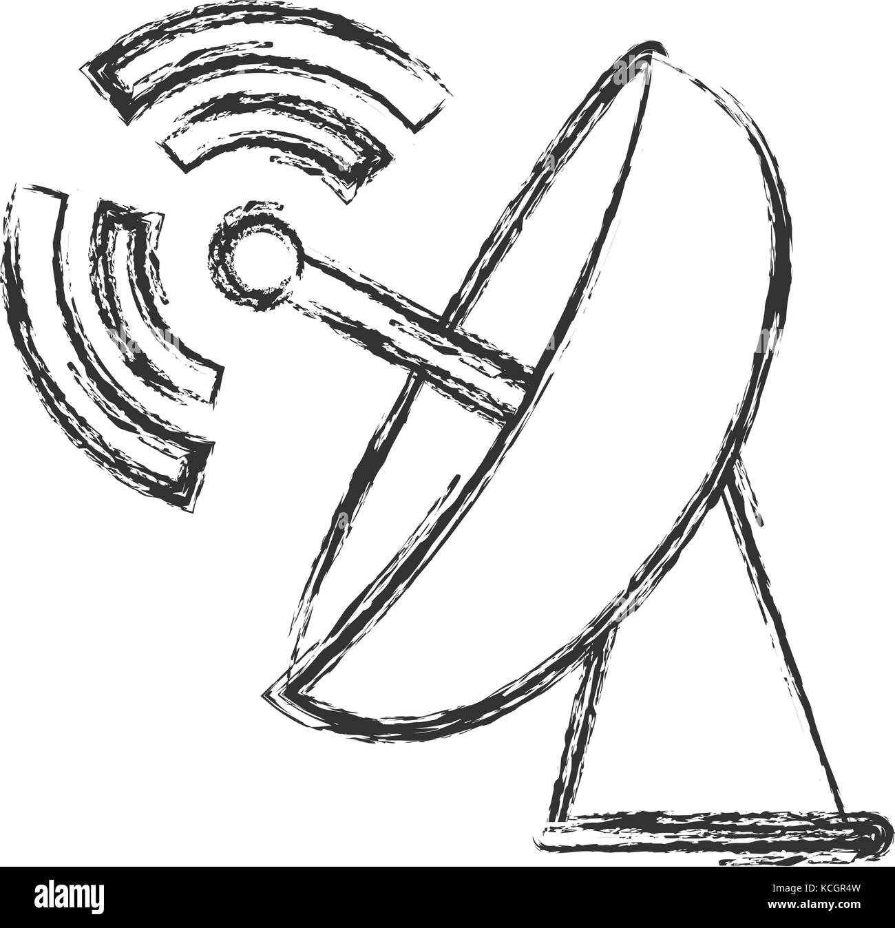 antenna icon over white background vector illustration Stock Vector ...