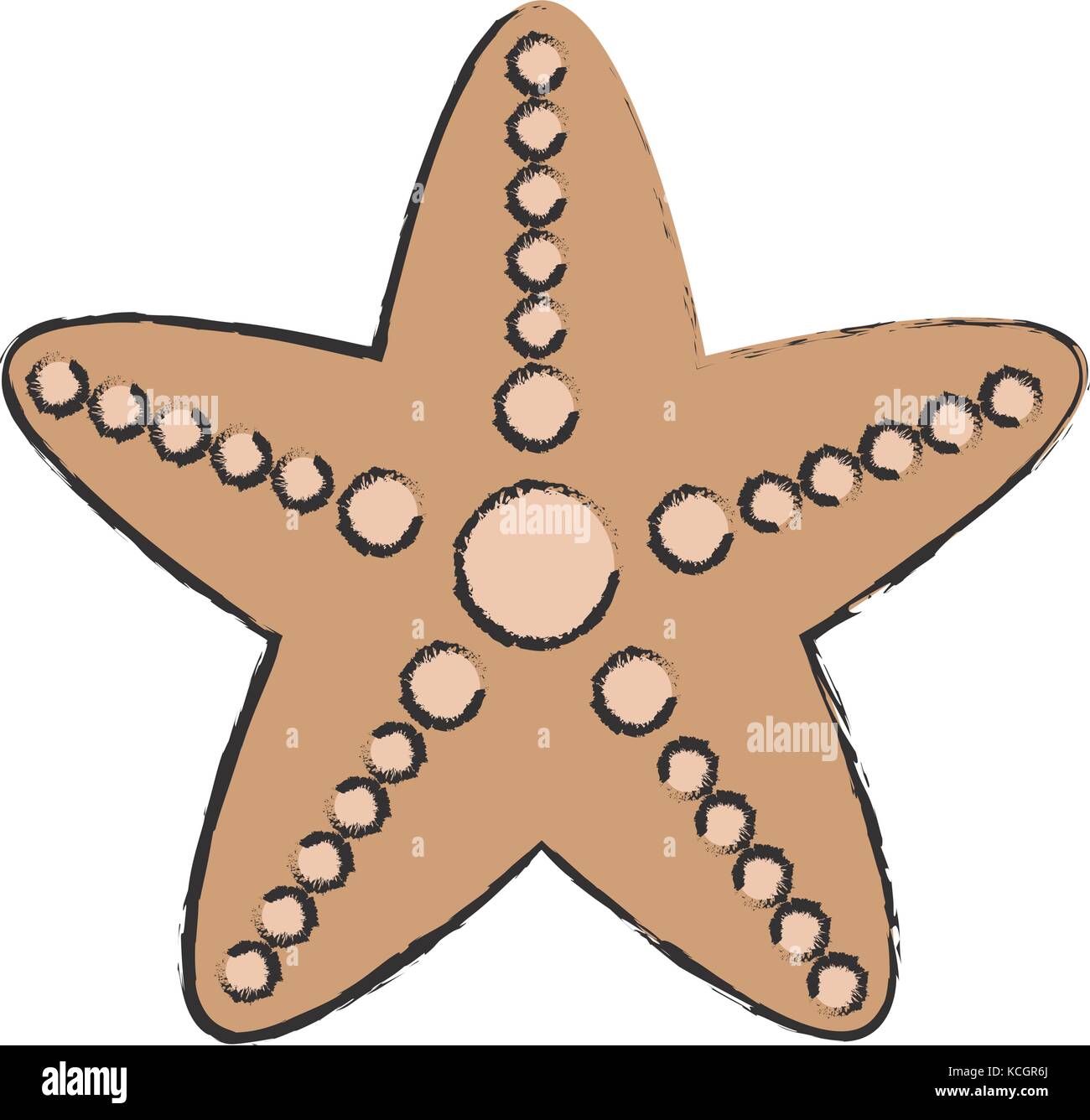 sea star icon over white background vector illustration Stock Vector ...