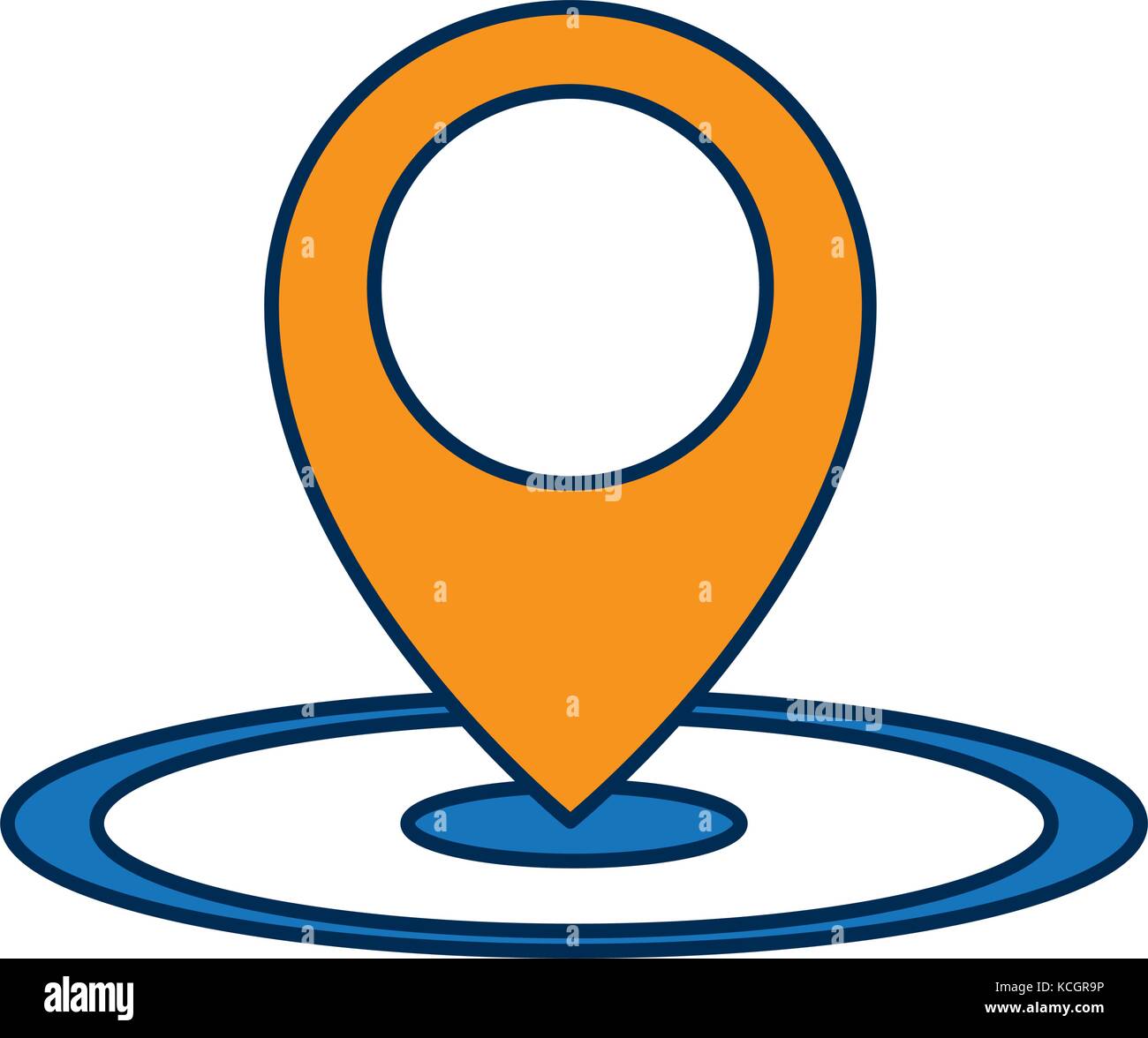 location pin icon over white background vector illustration Stock ...