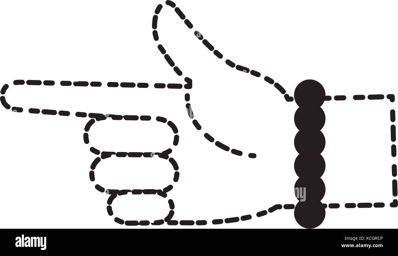 hand pointing icon over white background vector illustration Stock ...