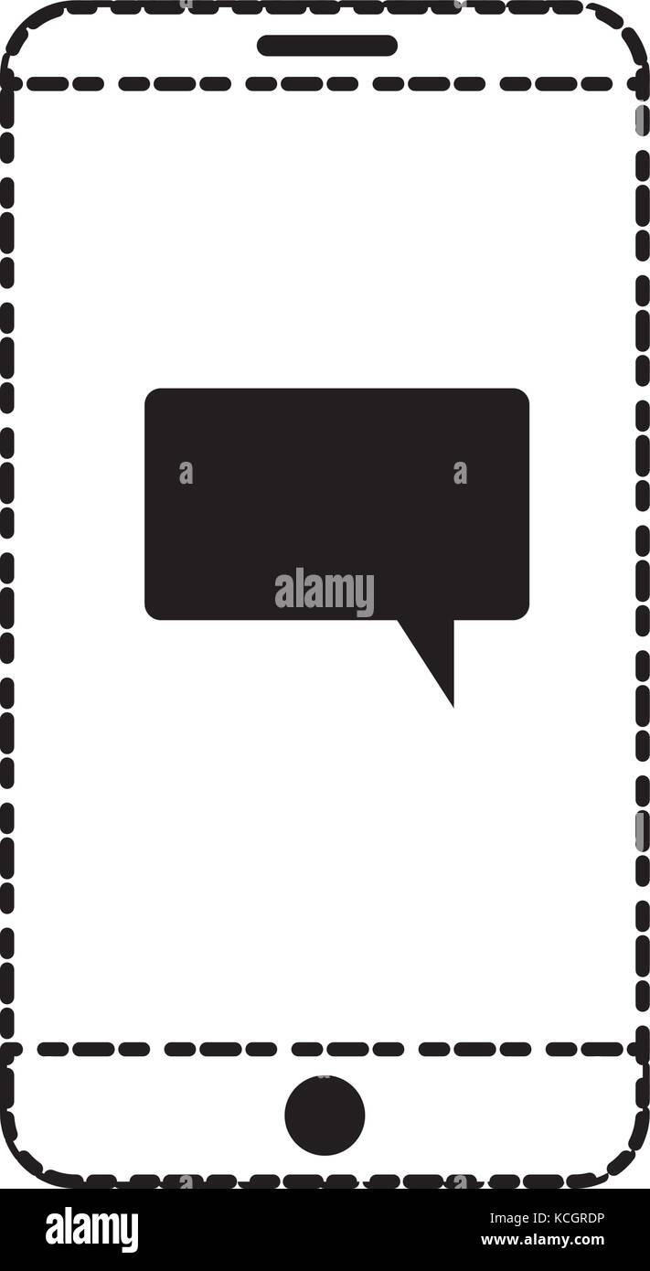 smartphone icon over white background vector illustration Stock Vector ...