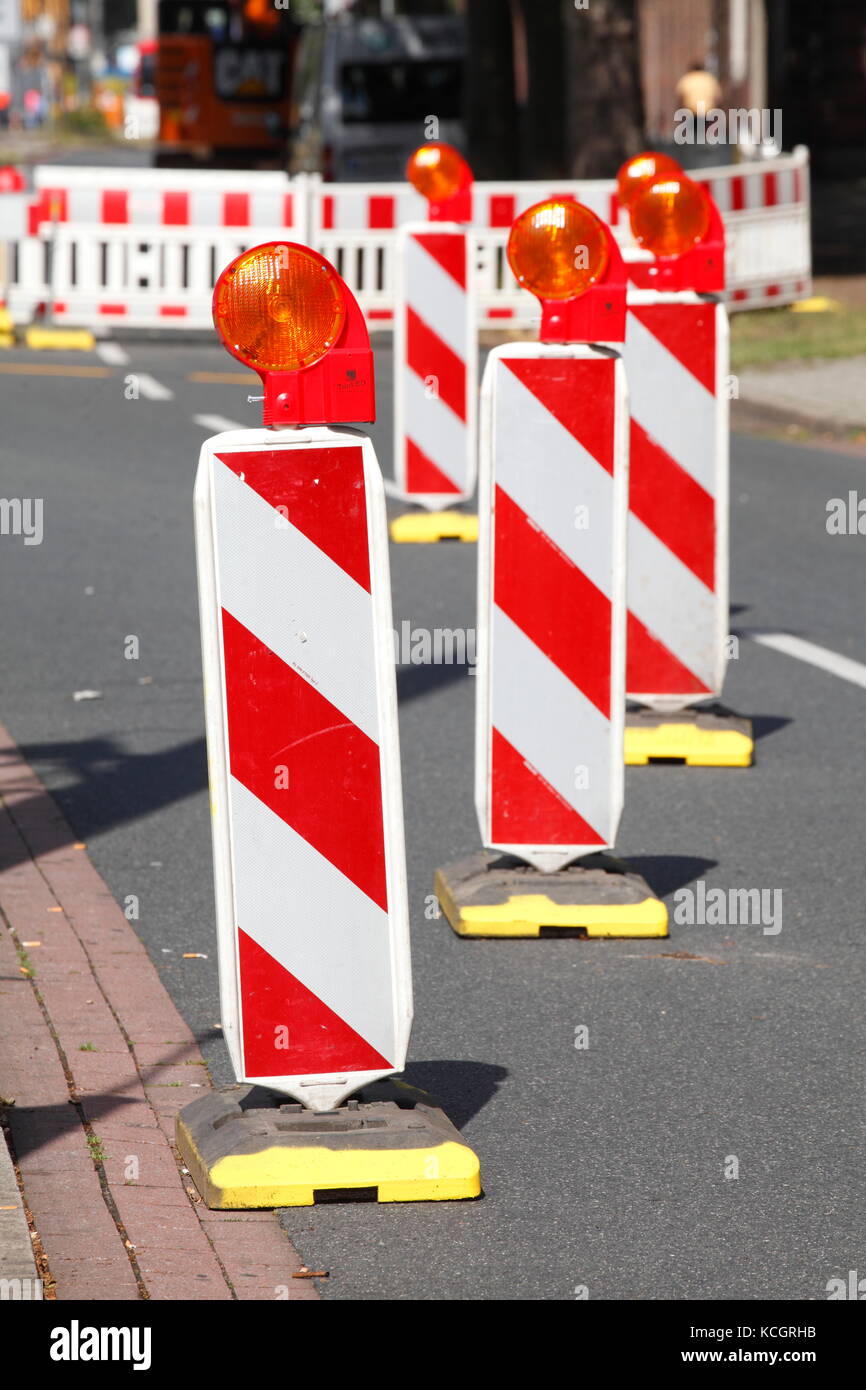 Construction site barrier Stock Photo - Alamy